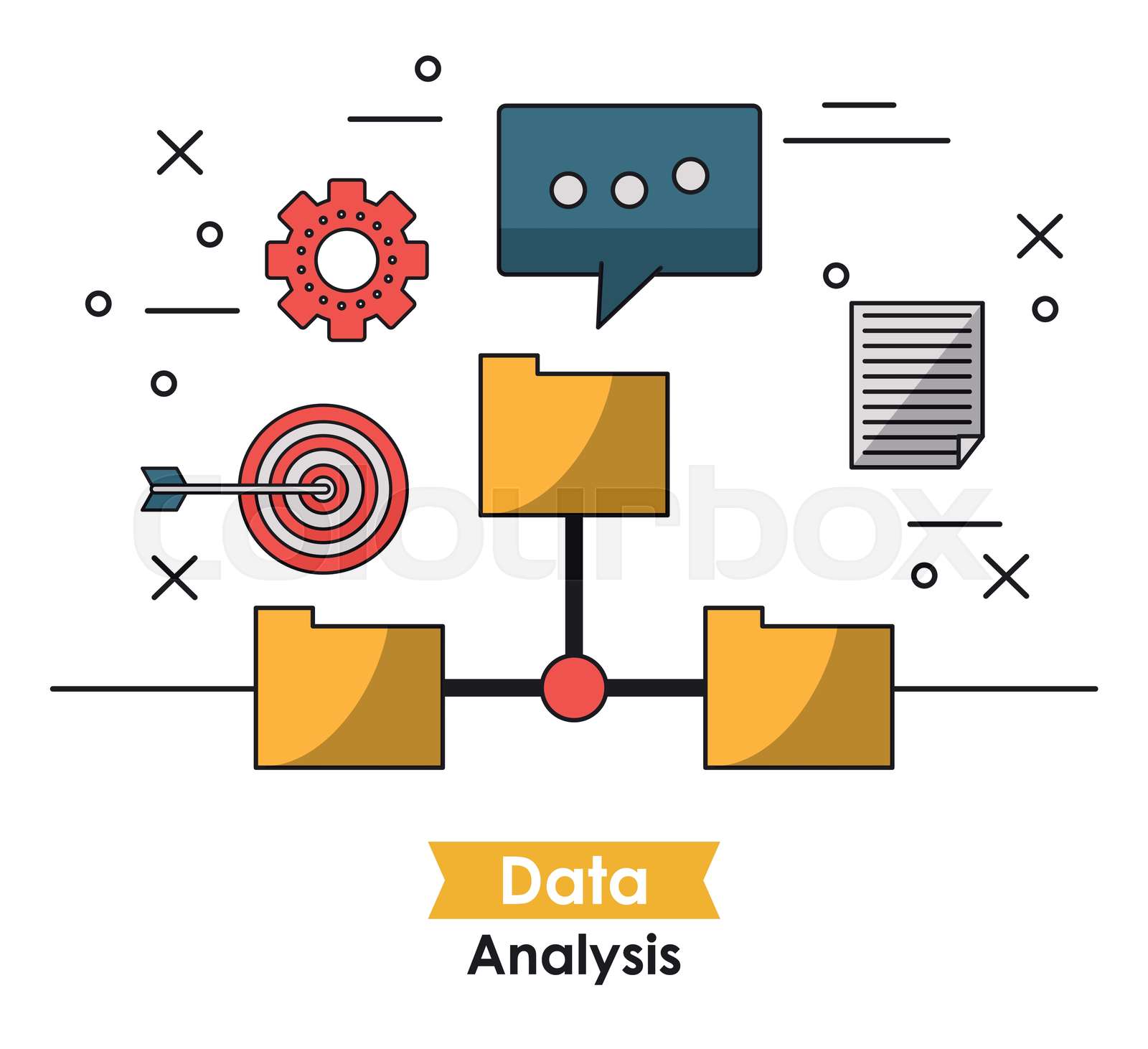 Data analysis concept | Stock vector | Colourbox