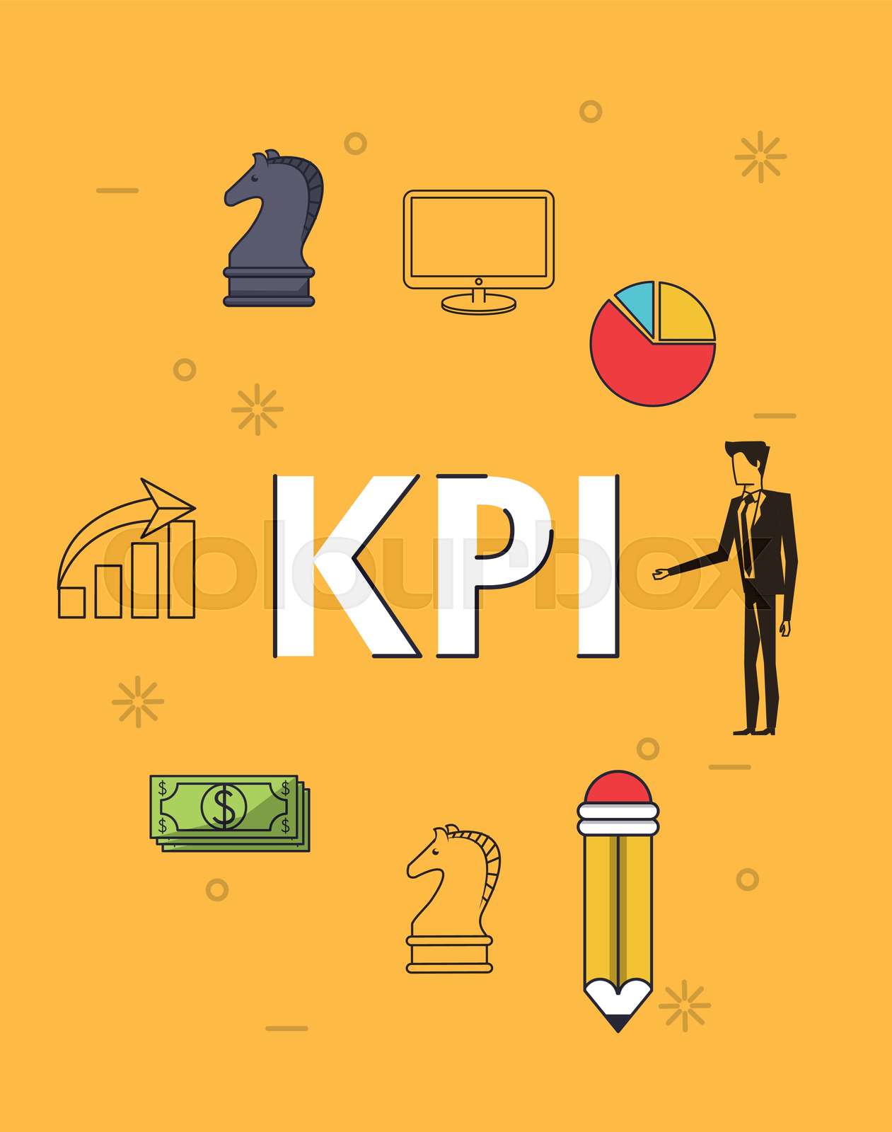 Key Performance Indicator Stock Vector Colourbox