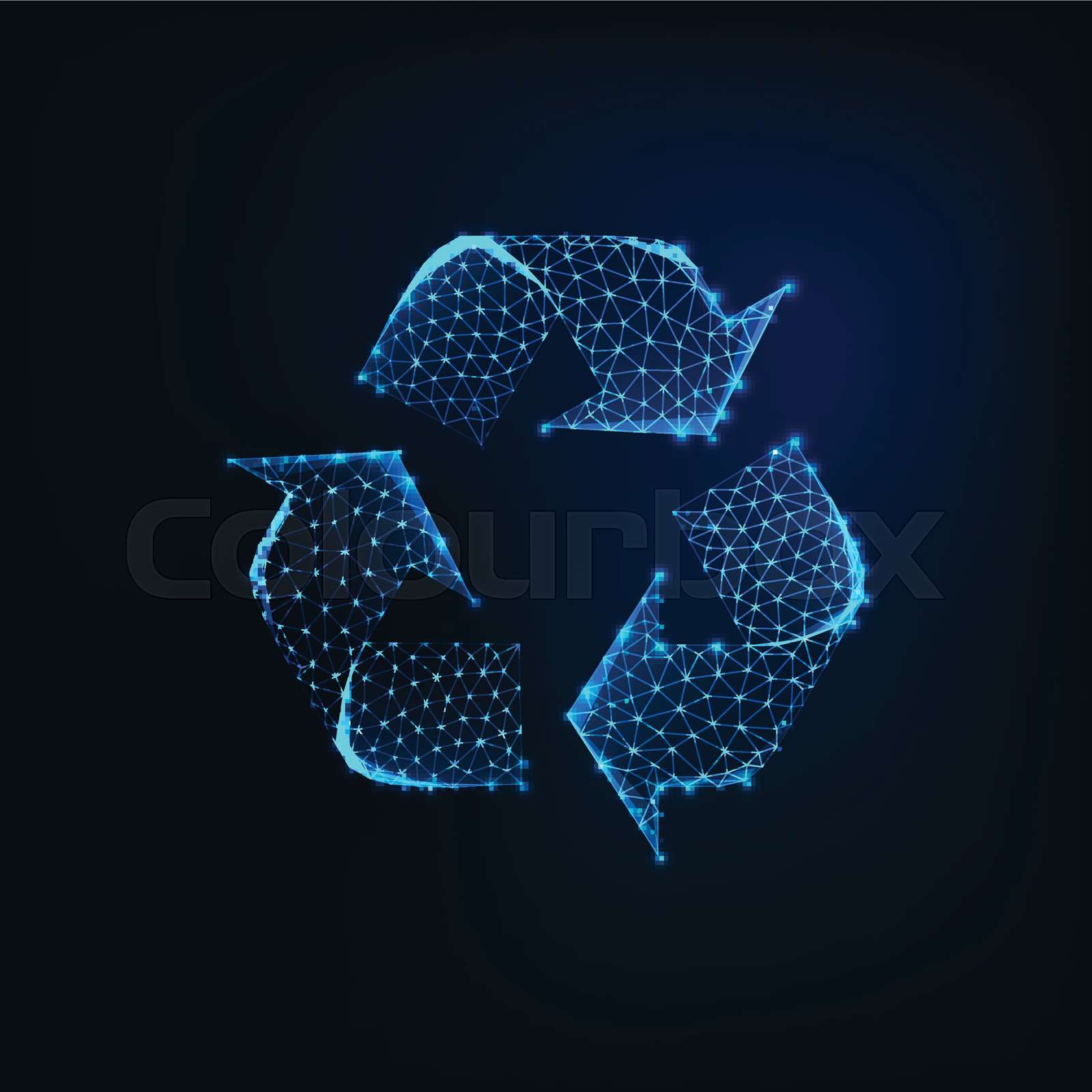 Recycle Logo Blue
