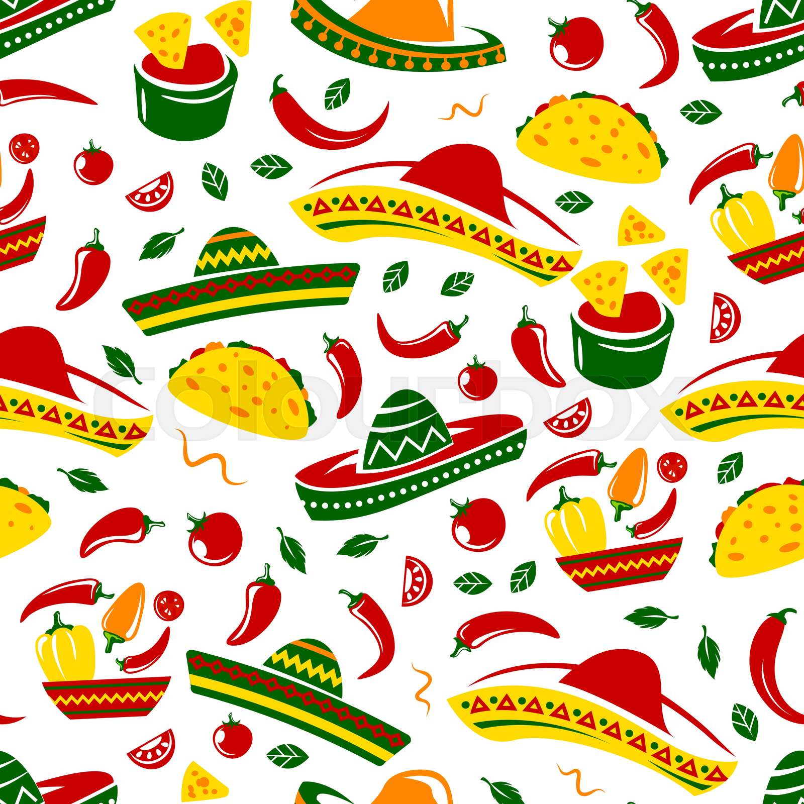 Taco Pattern Wallpaper