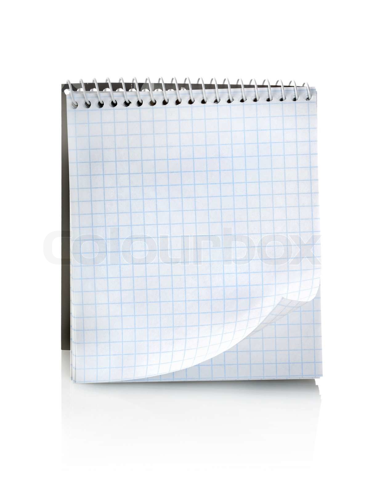 Blank notepad isolated | Stock image | Colourbox