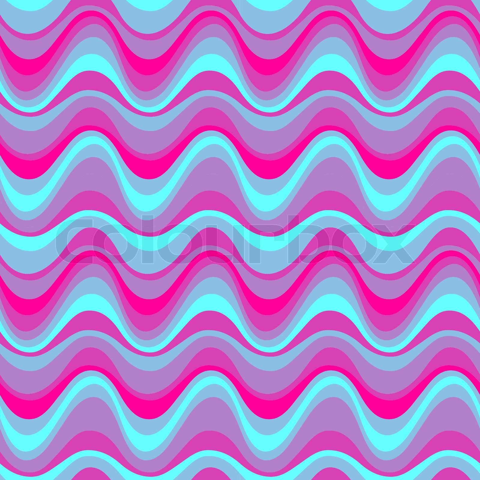 Geometric seamless sunset sea pattern | Stock vector | Colourbox