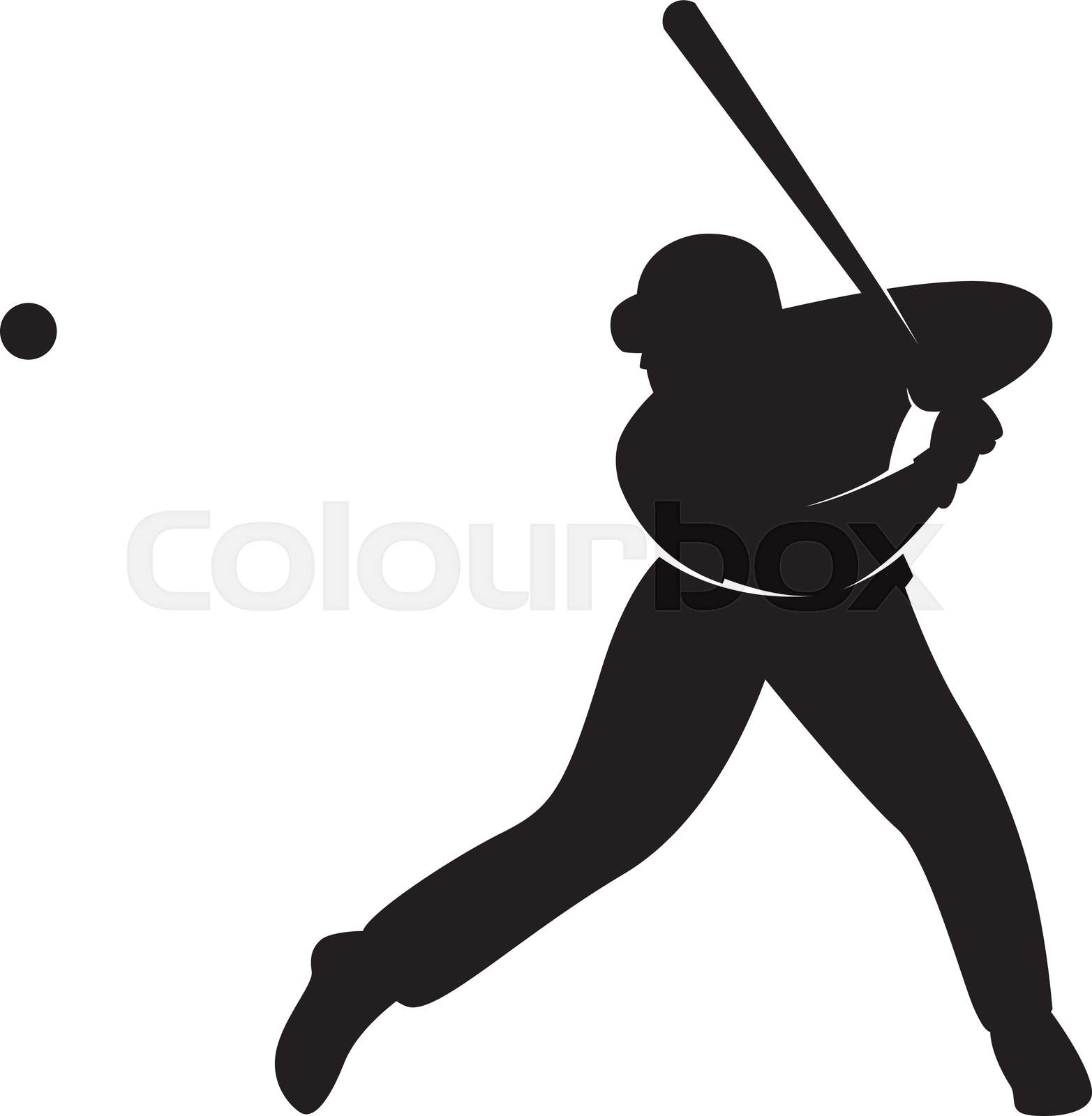 baseball player, vector illustration | Stock vector | Colourbox