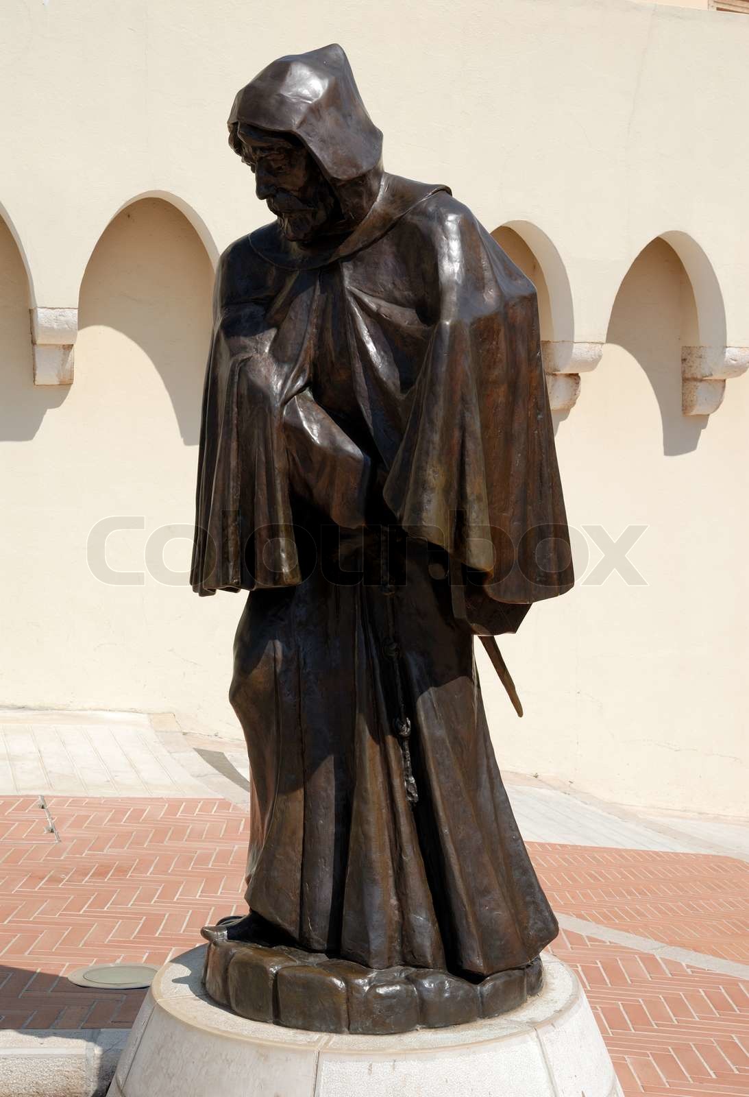 Statue of a Monk at the Monte Carlo Palace in Monaco | Stock image ...