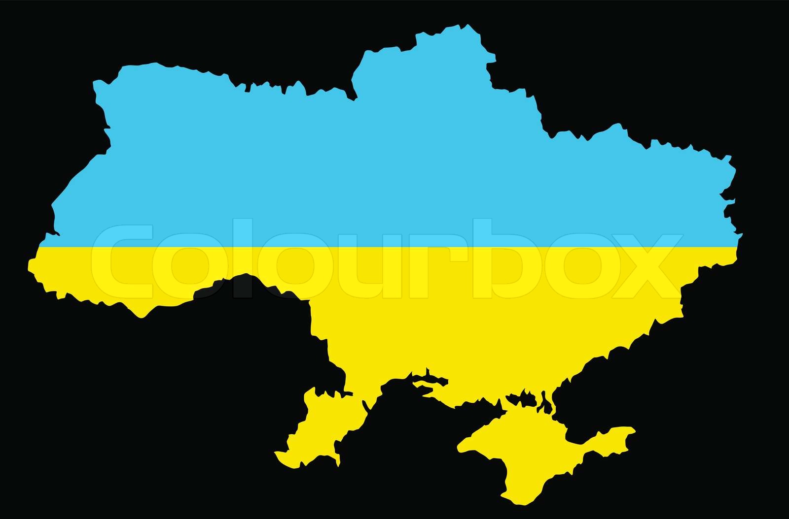 Ukraine map | Stock vector | Colourbox