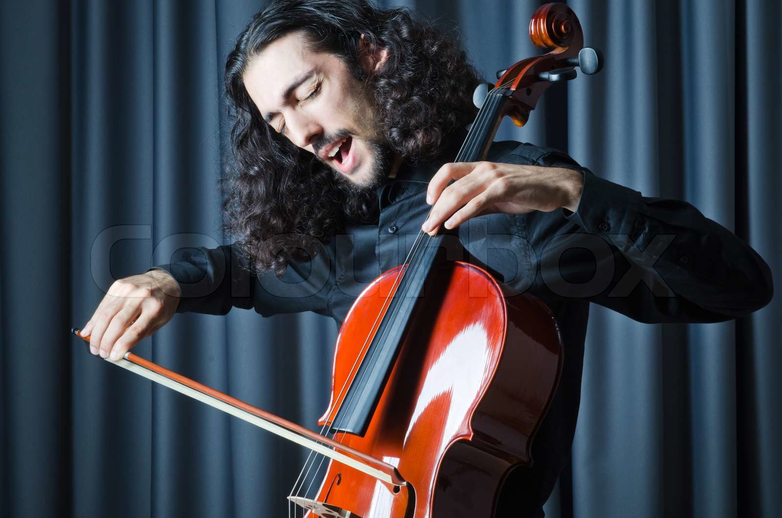 Man playing the cello | Stock image | Colourbox