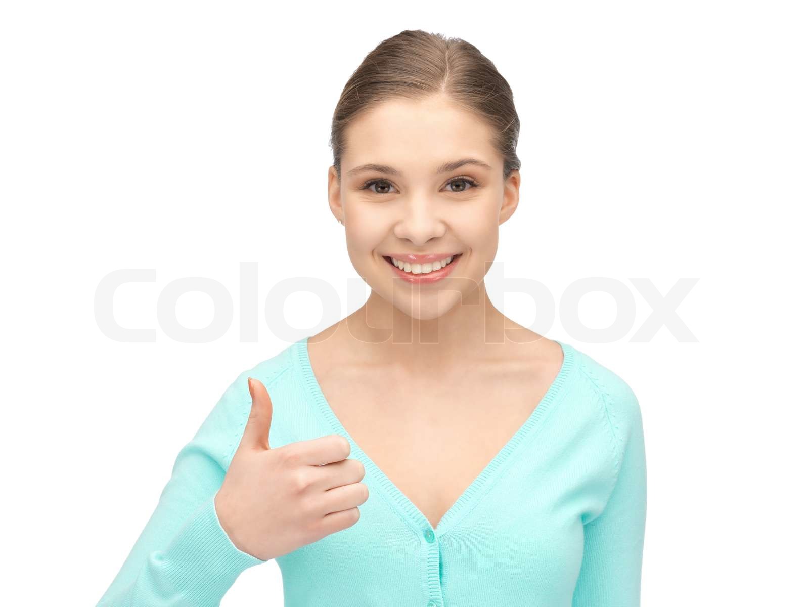 Daumen hoch | Stock Bild | Colourbox