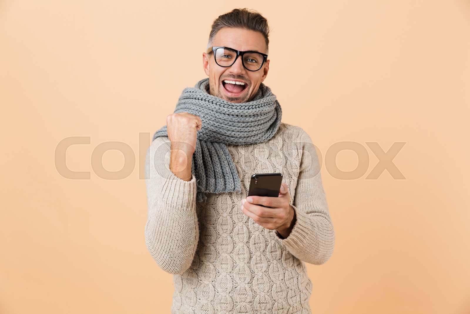 Portrait of a happy man | Stock image | Colourbox