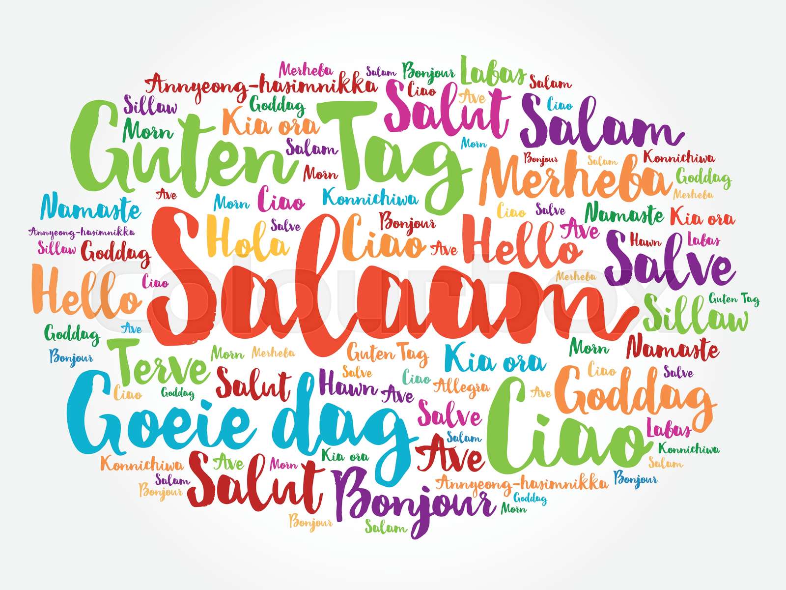 SALAAM (Hello Greeting in Persian,Farsi) | Stock vector | Colourbox