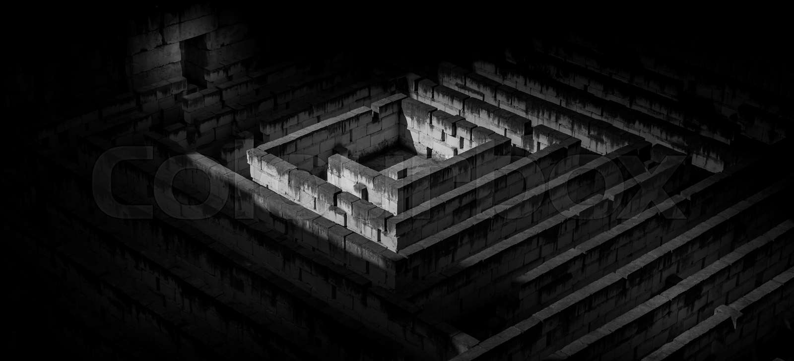 Dark Labyrinth Metaphor | Stock image | Colourbox