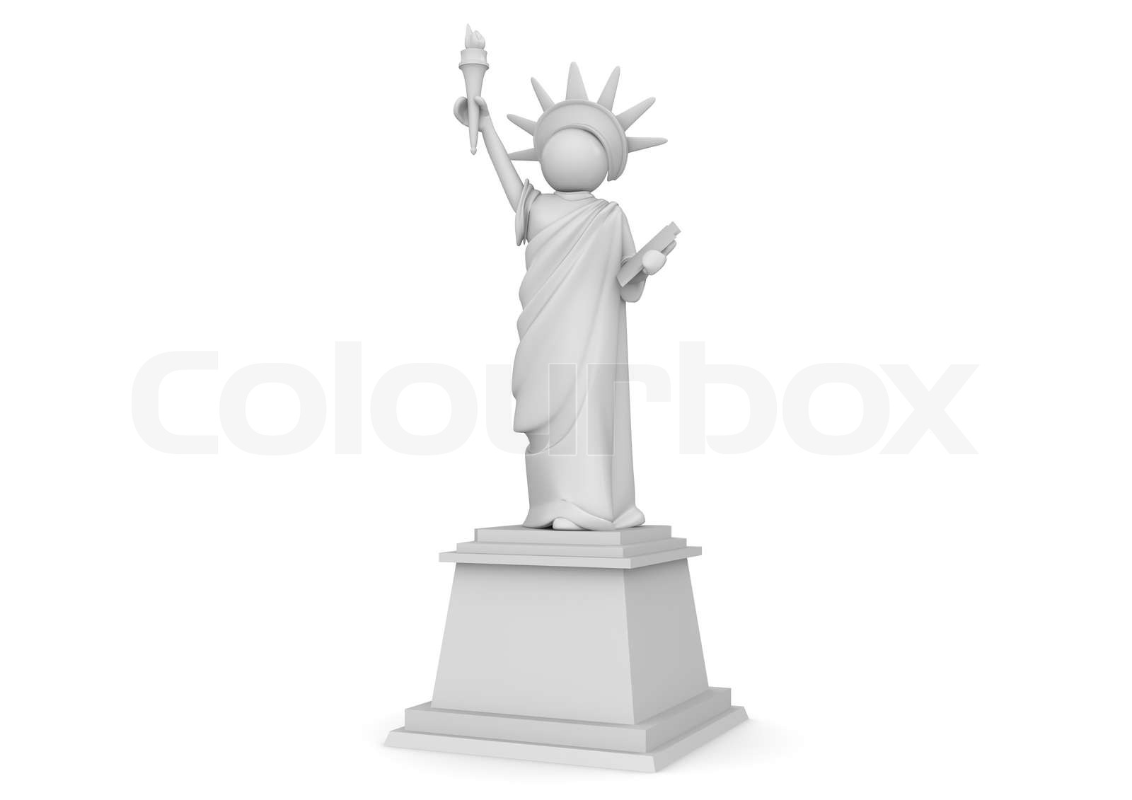 Statue of Liberty Cartoon - 3D Characters Collection | Stock image ...