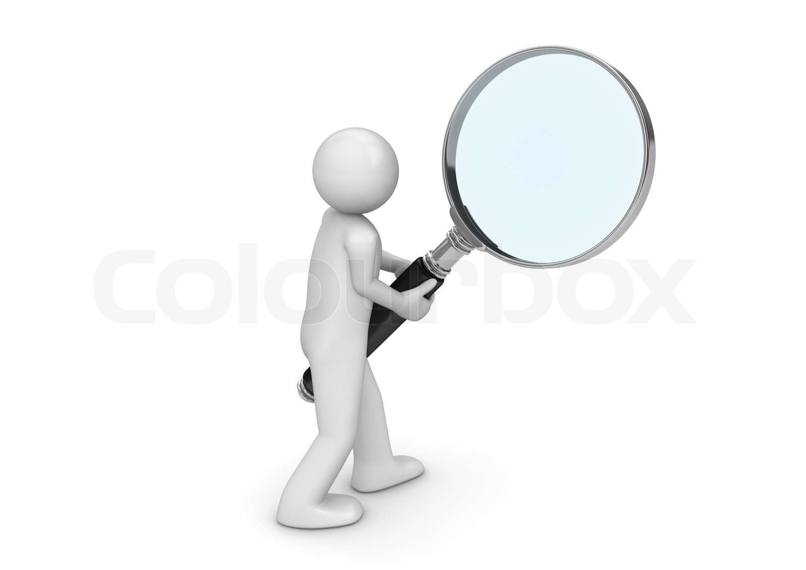 Searcher 3d isolated characters, business series | Stock image | Colourbox