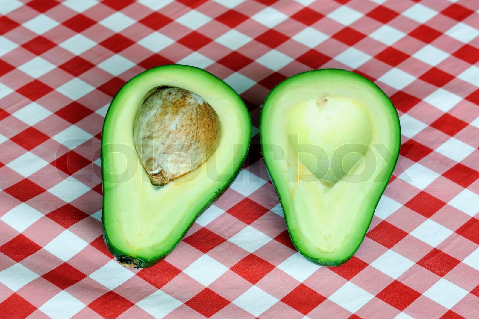 Sliced open avocado | Stock image | Colourbox
