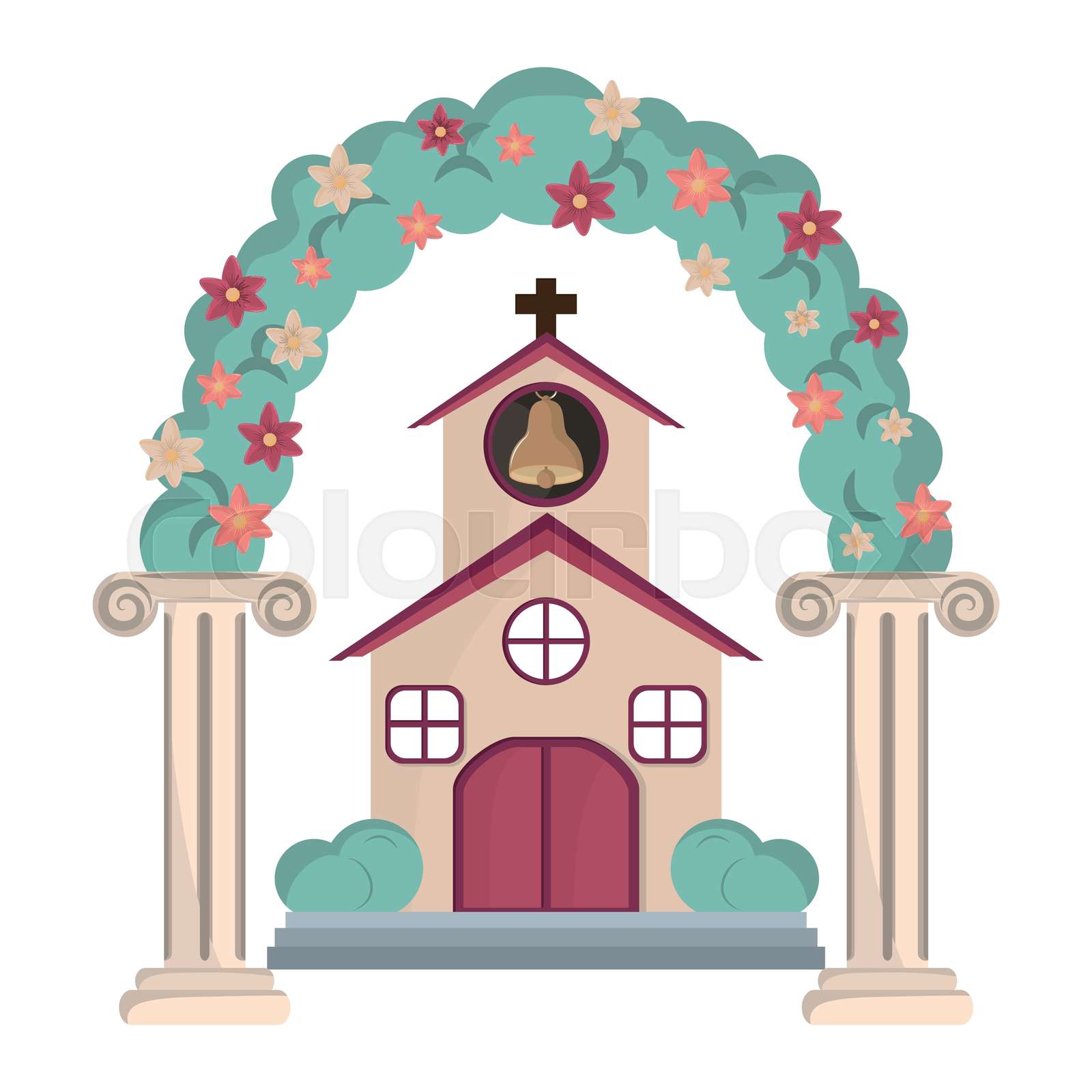 Wedding celebration cartoons | Stock vector | Colourbox