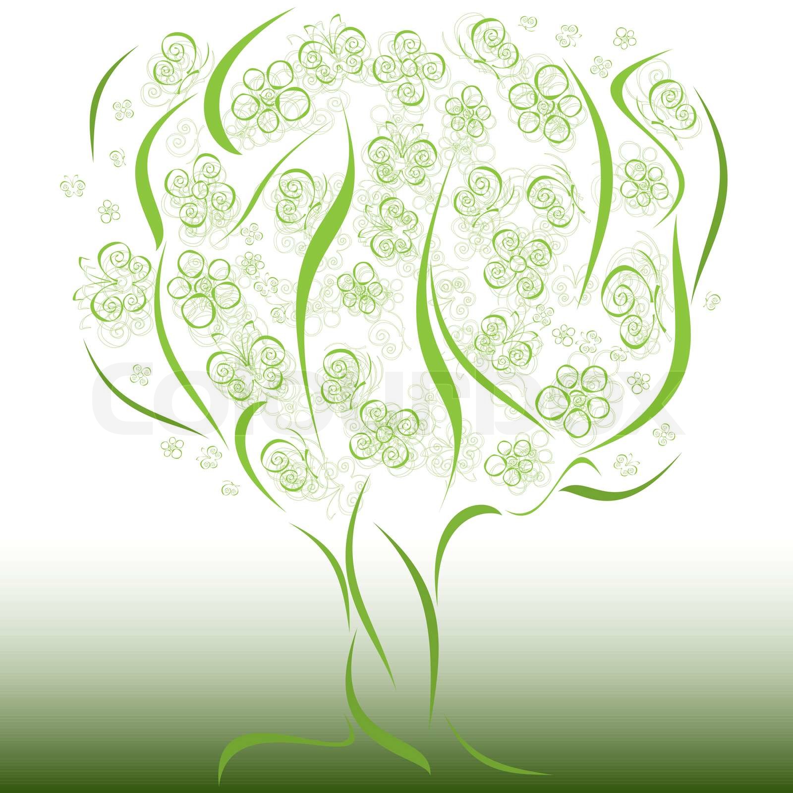 grünen Baum | Stock-Vektor | Colourbox