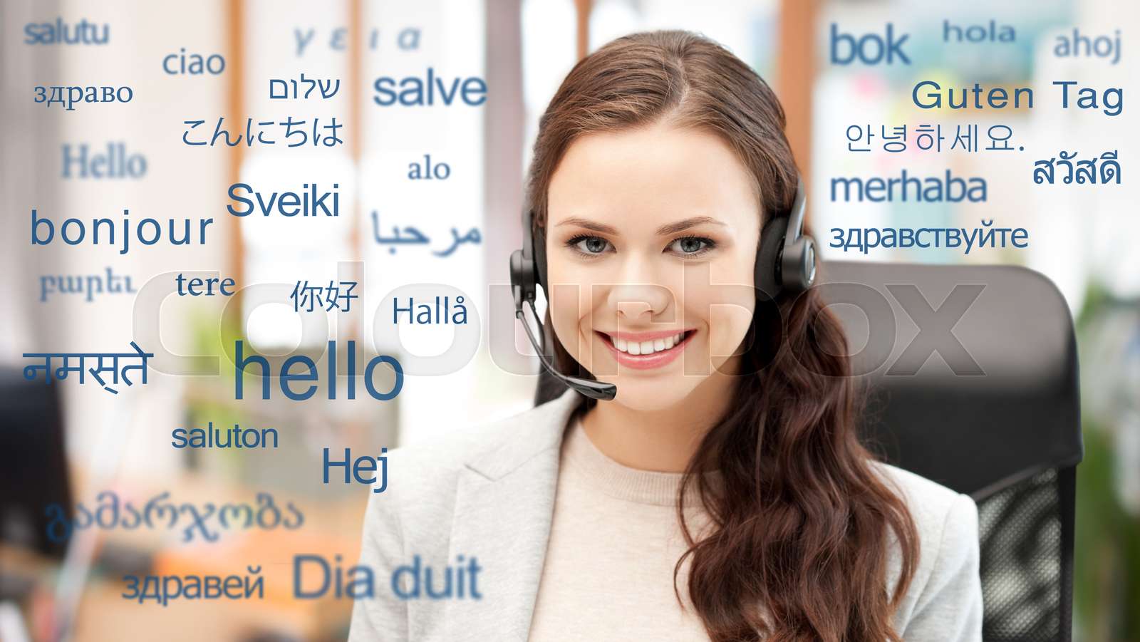Woman In Headset Over Words In Foreign Languages Stock Image Colourbox woman-in-headset-over-words-in-foreign-languages-stock-image-colourbox