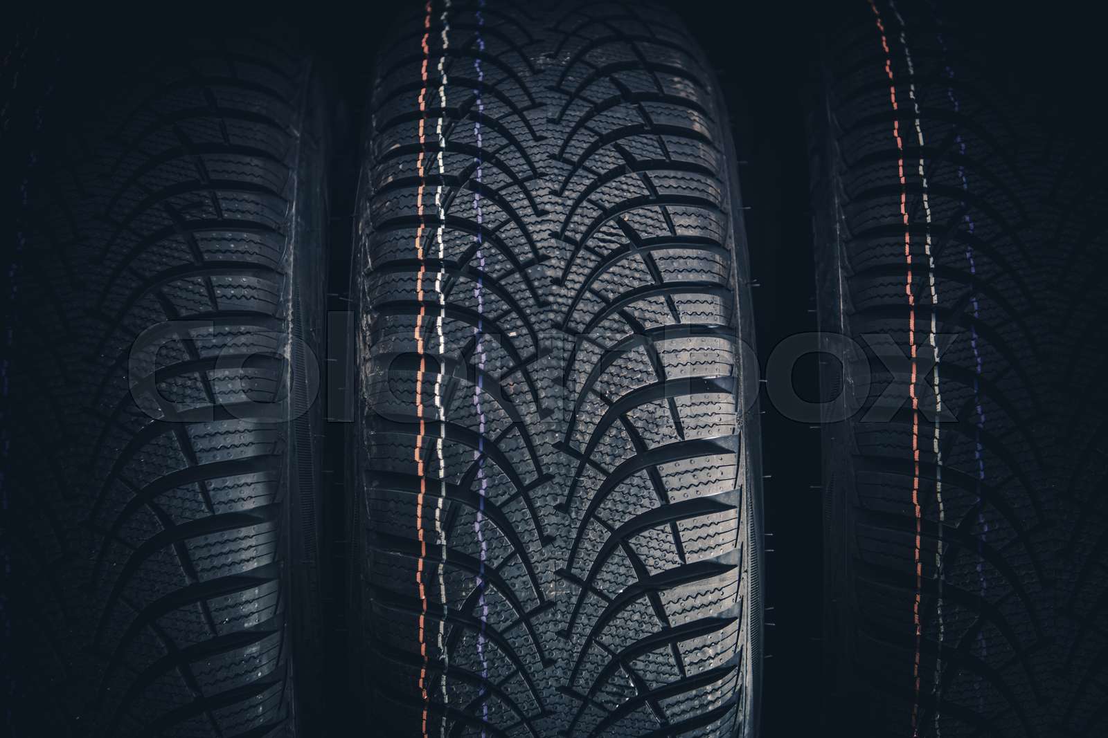 Brand New Modern Tires | Stock image | Colourbox