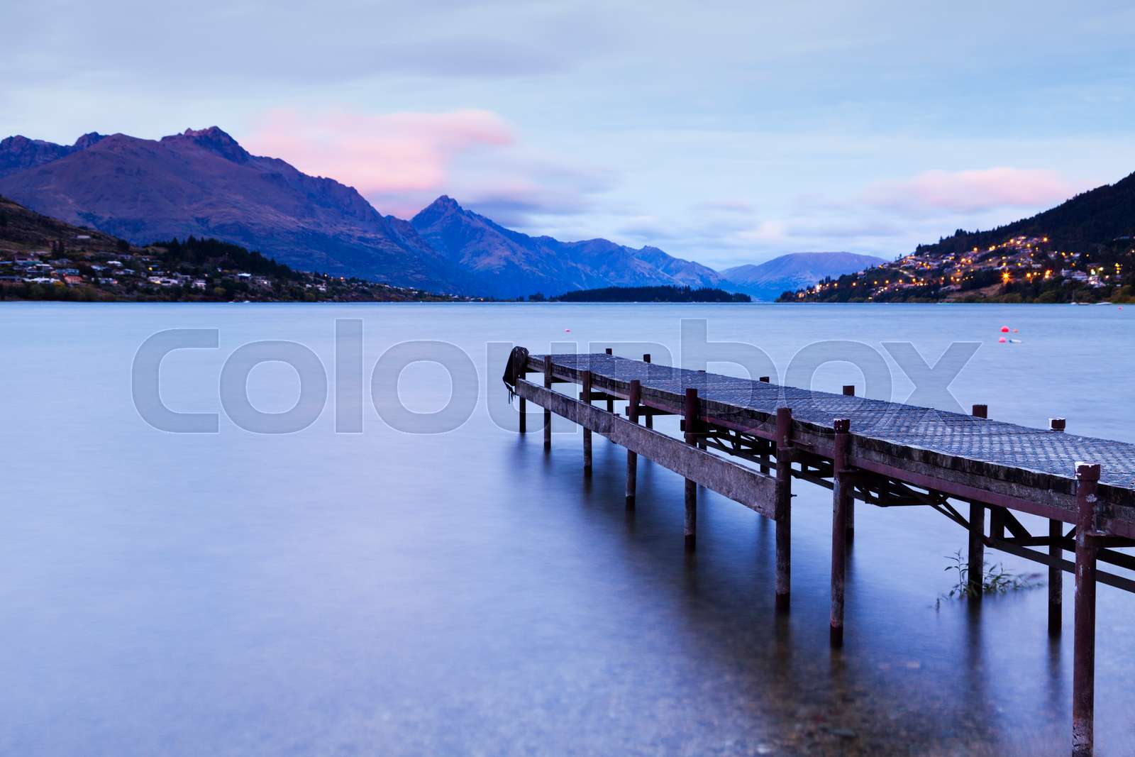 Lake Wakatipu Queenstown Jetty | Stock image | Colourbox