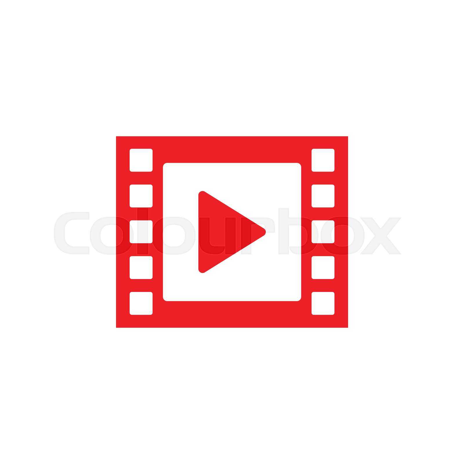 Play video graphic icon design template | Stock vector | Colourbox