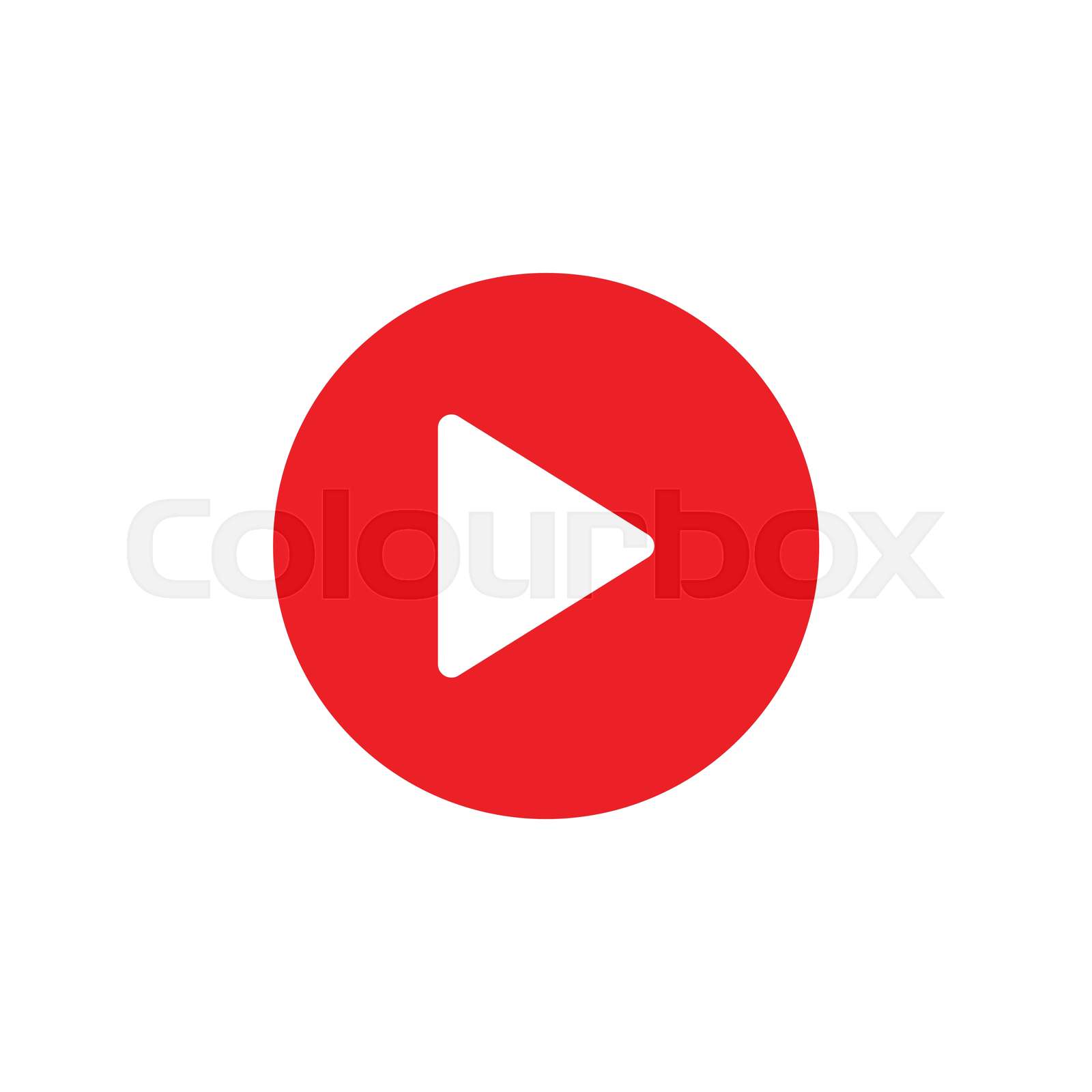 Play video graphic icon design template | Stock vector | Colourbox