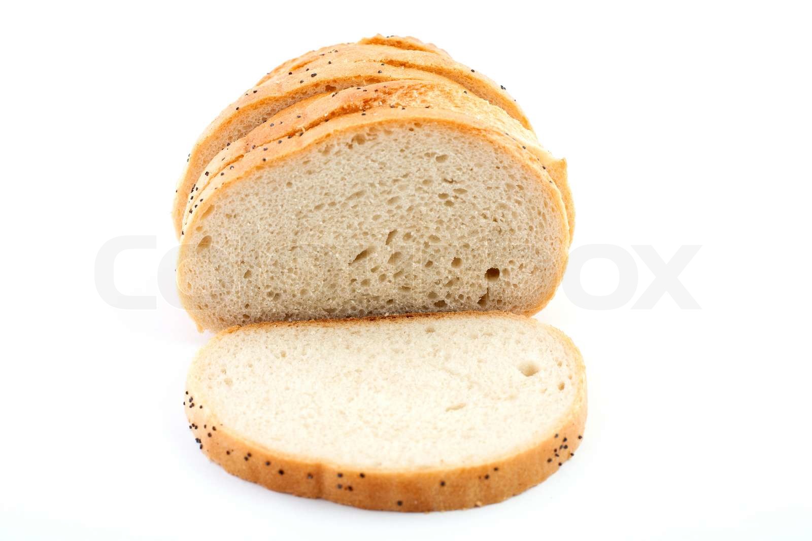Scheibe Weißbrot | Stock Bild | Colourbox