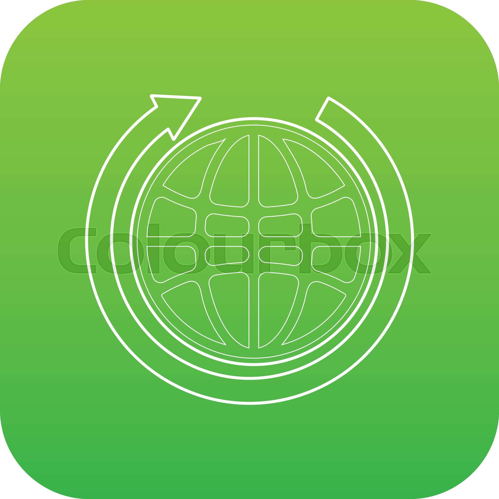 grün, erde, icon | Stock-Vektor | Colourbox