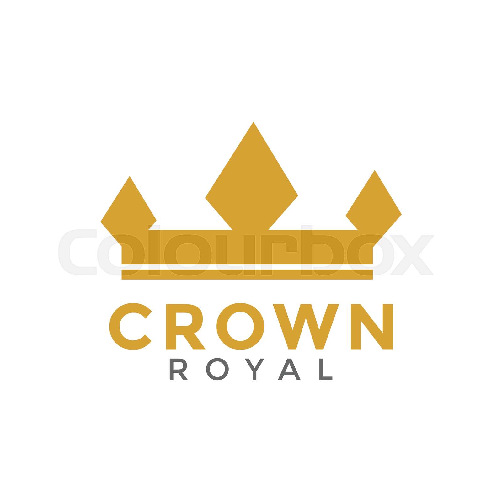 Crown royal graphic design template | Stock vector | Colourbox