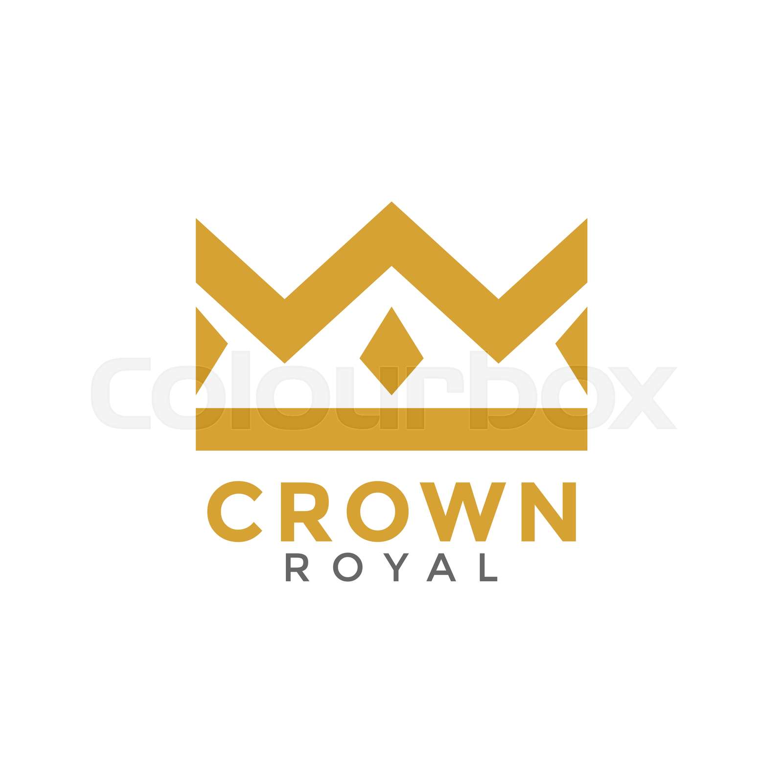 Crown royal graphic design template | Stock vector | Colourbox