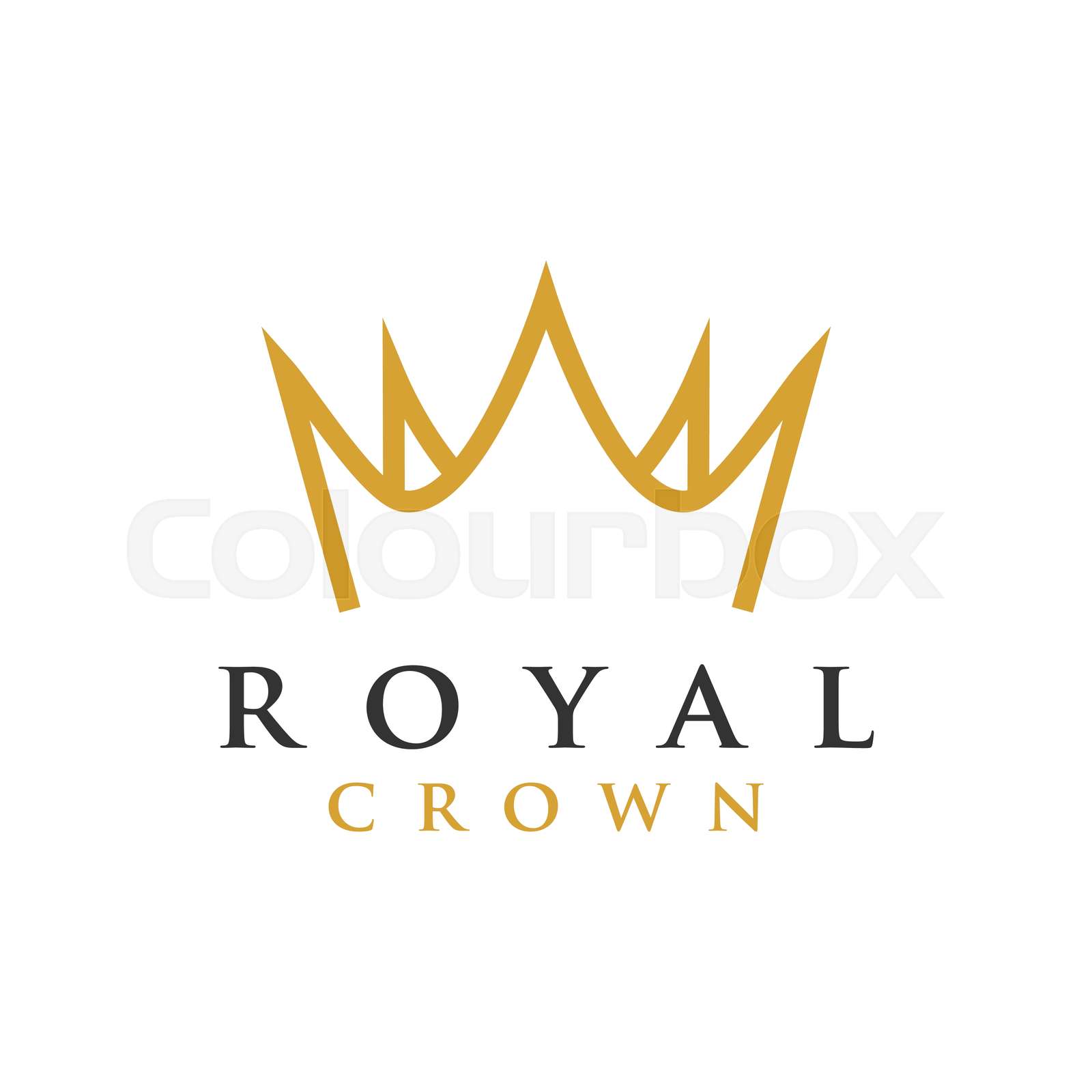 Crown royal graphic design template | Stock vector | Colourbox
