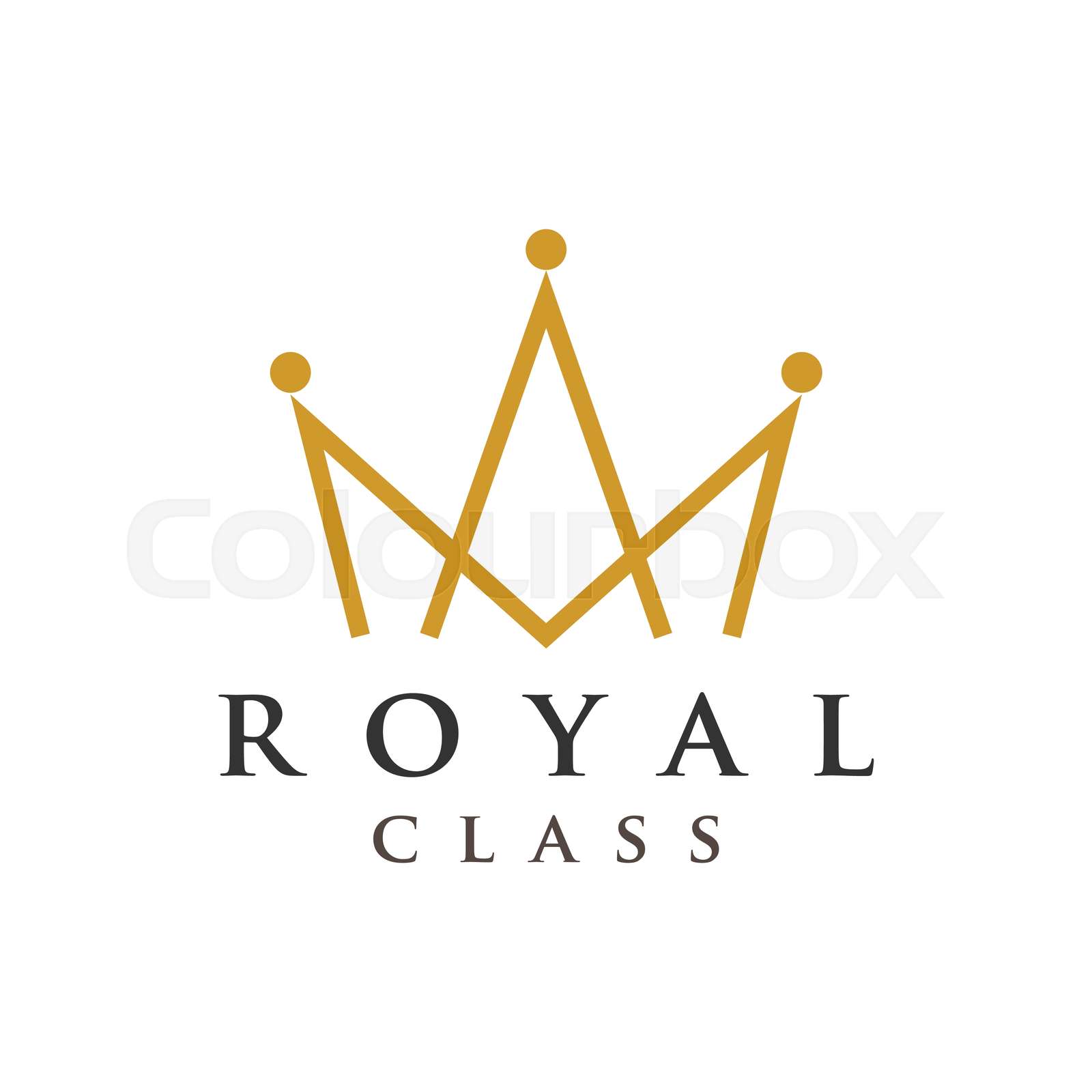 Crown royal graphic design template | Stock vector | Colourbox