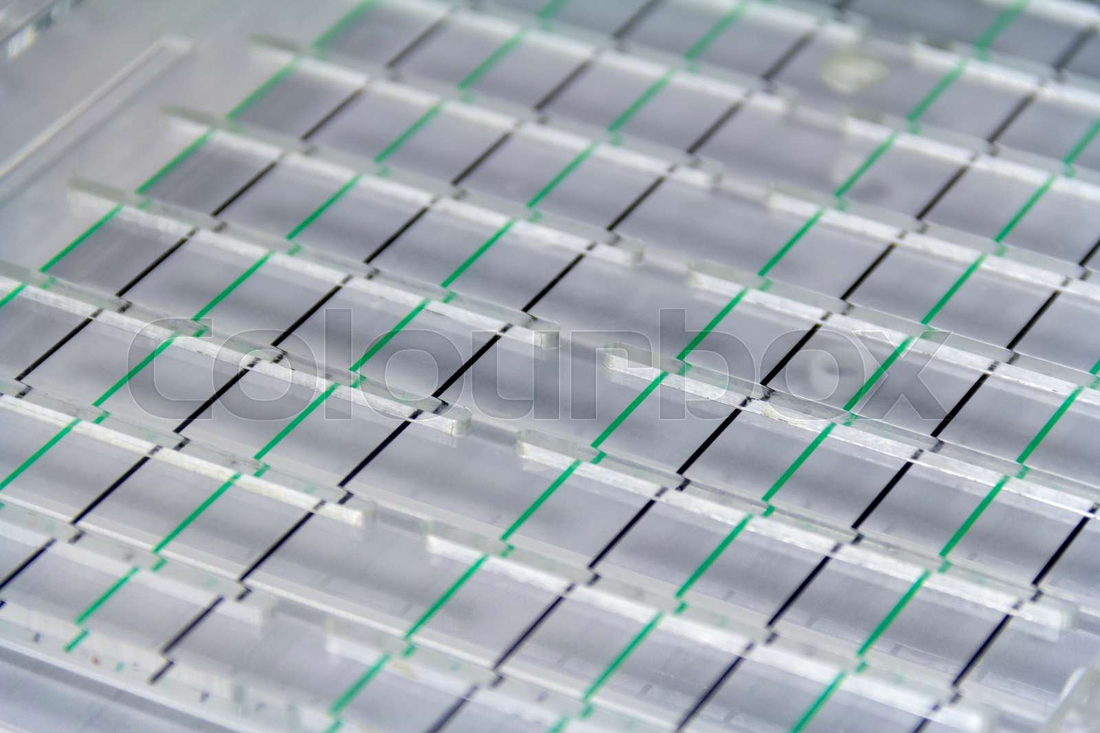 medical sample racks | Stock image | Colourbox