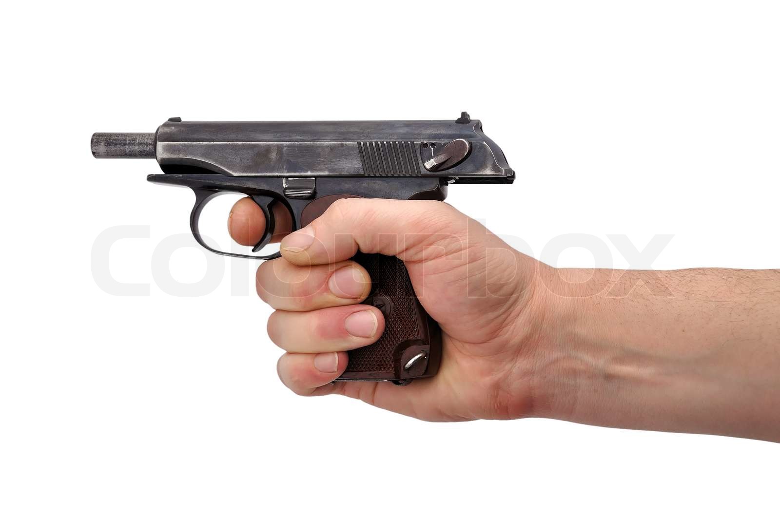 Pistole in der Hand | Stock Bild | Colourbox
