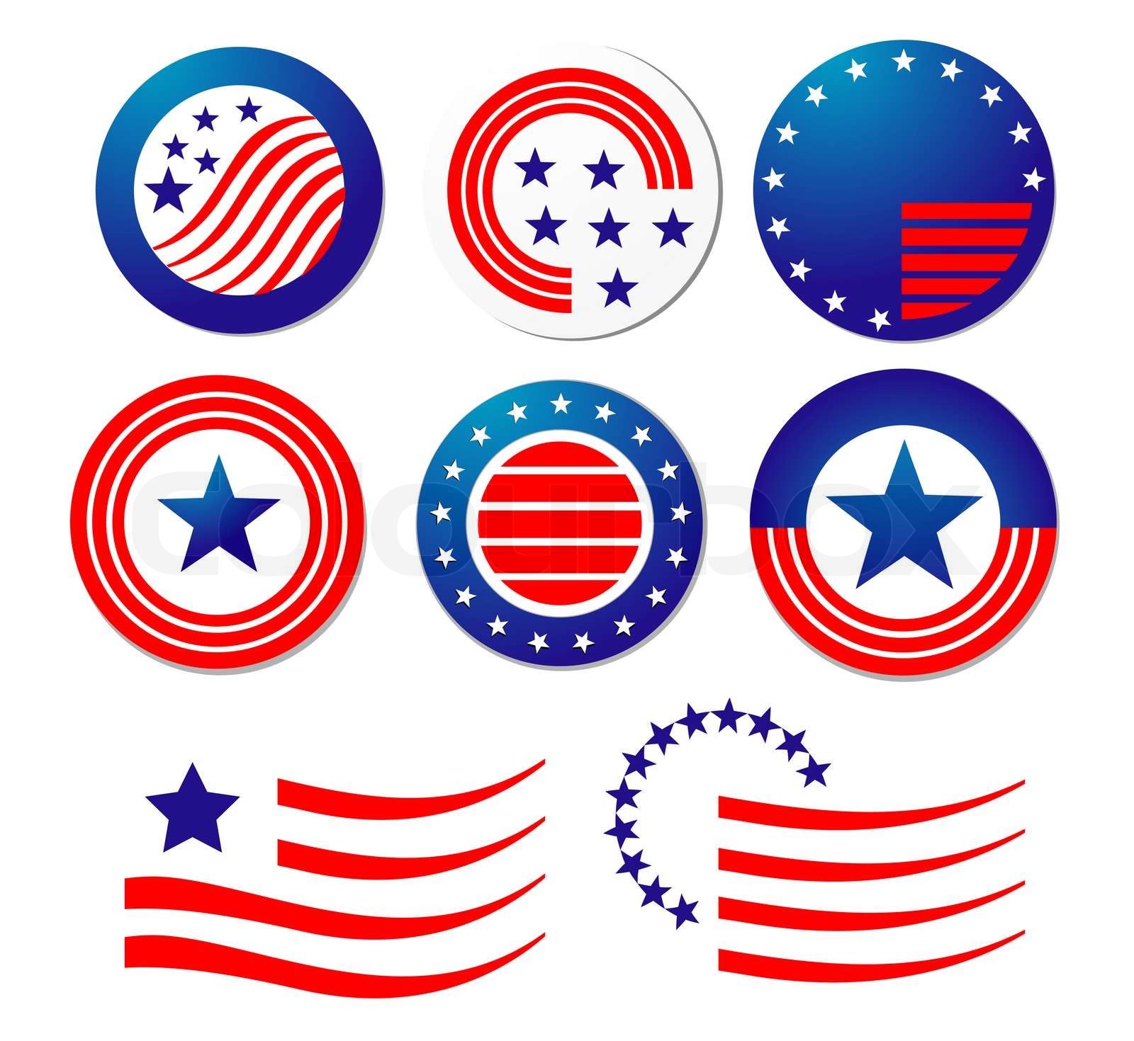 American patriotic symbols | Stock image | Colourbox