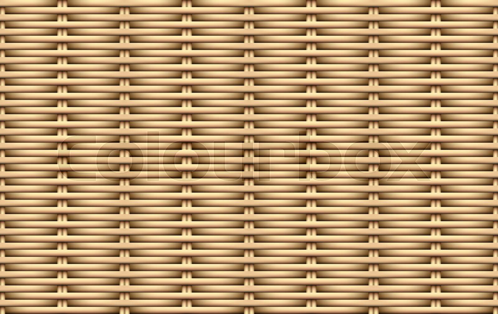 Seamless 3D weave rattan pattern, vector art | Stock vector | Colourbox