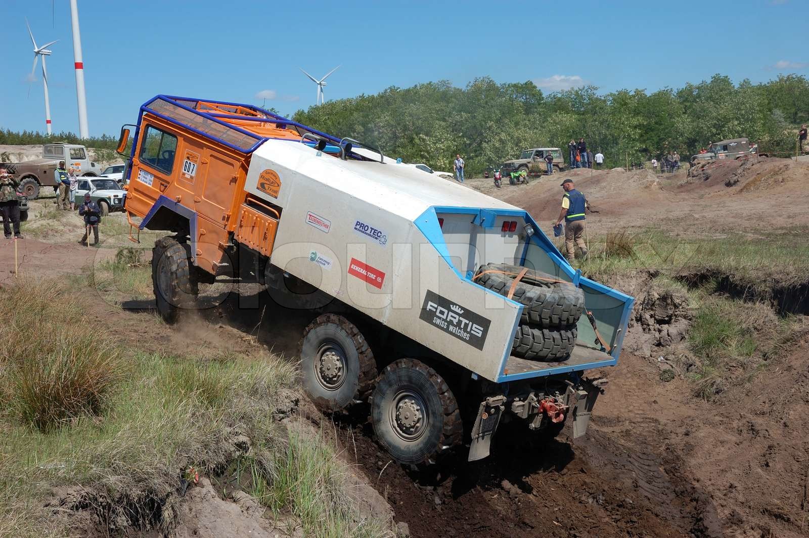 MAN rally truck at offroad competition | Stock image | Colourbox