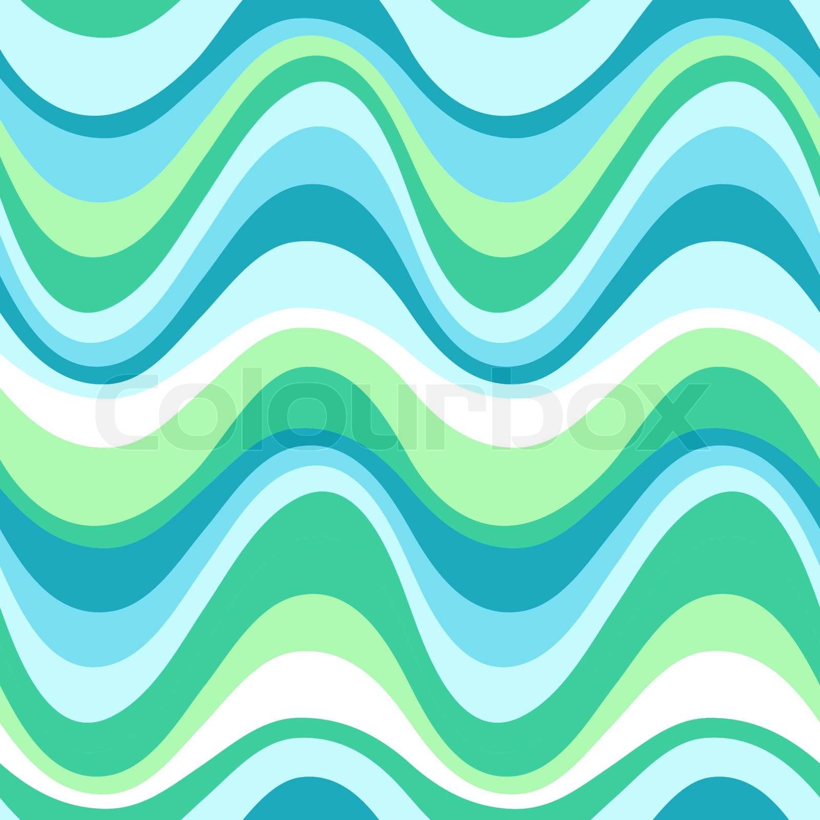 Geometric seamless water sea pattern | Stock vector | Colourbox