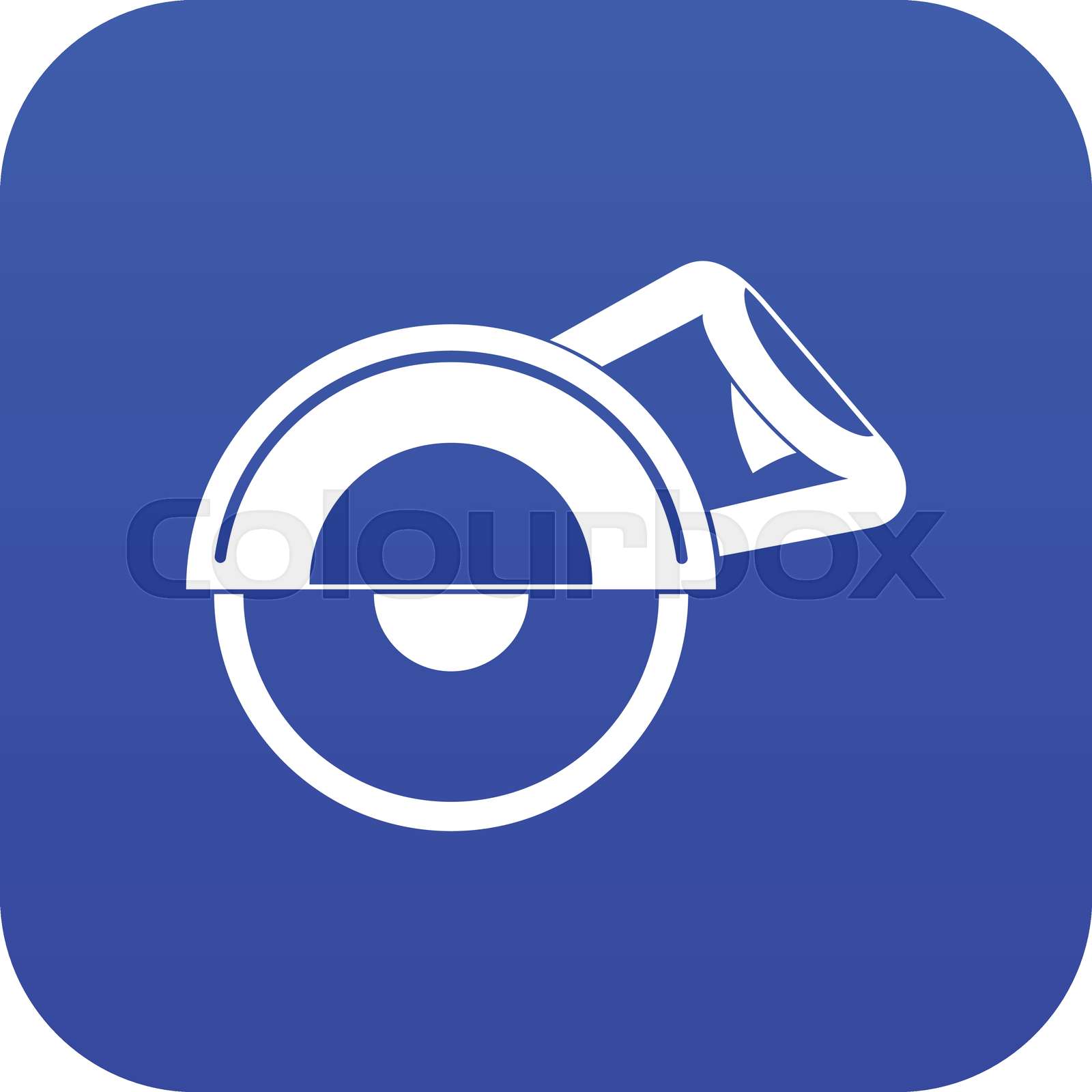 Cut off machine icon digital blue | Stock vector | Colourbox