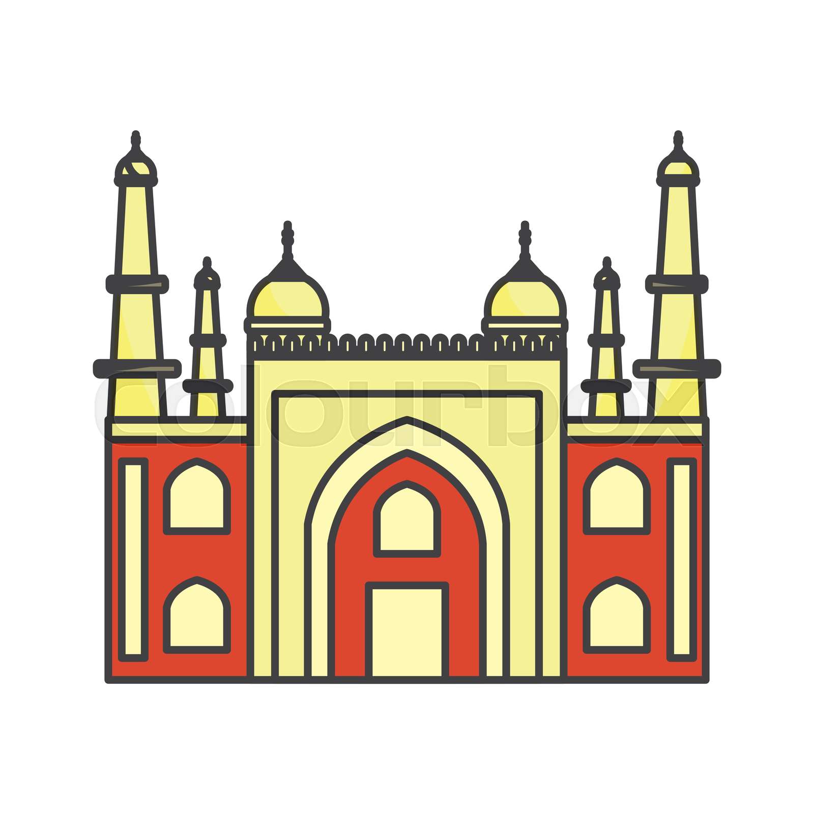 mysore palace india | Stock vector | Colourbox
