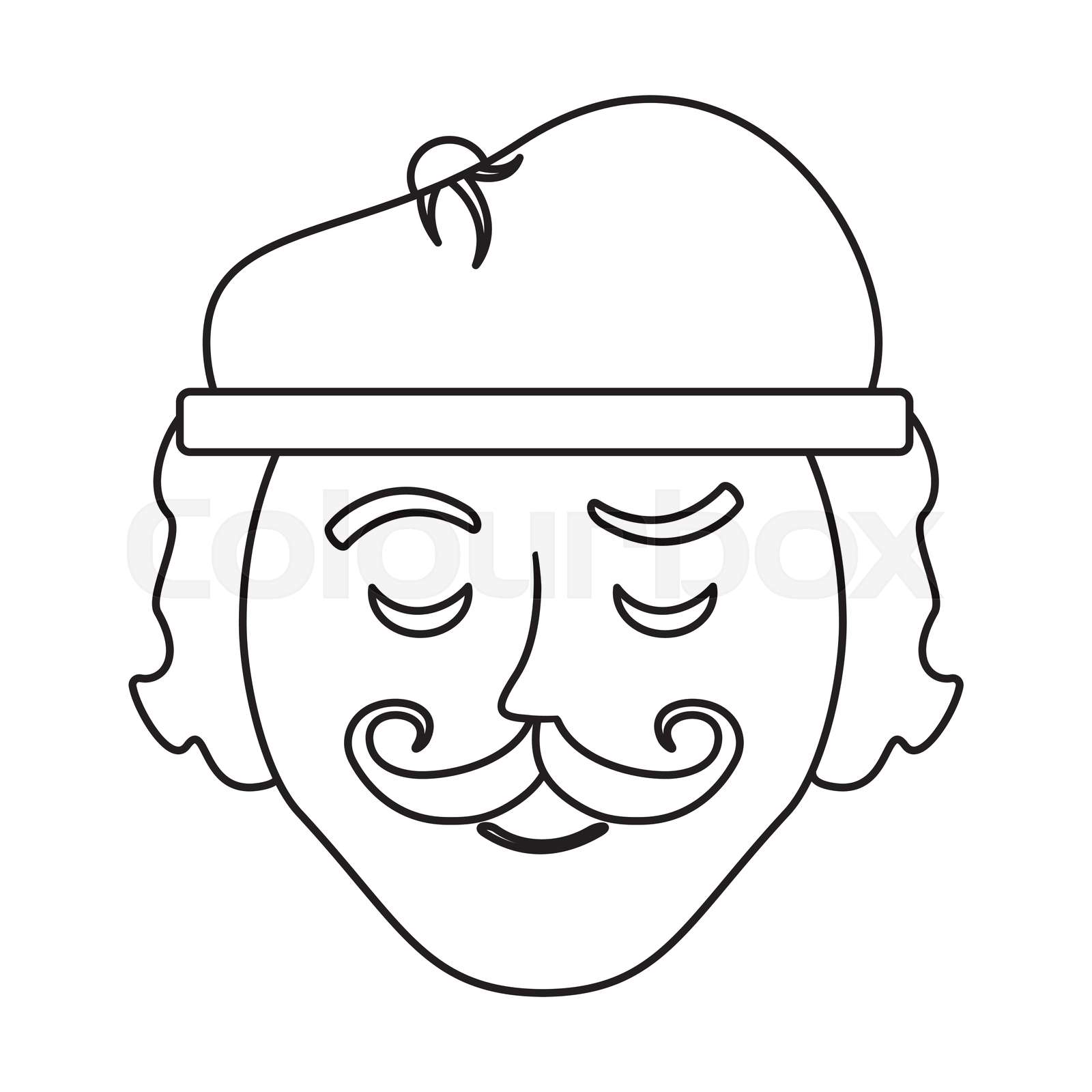frenchman character cartoon | Stock vector | Colourbox