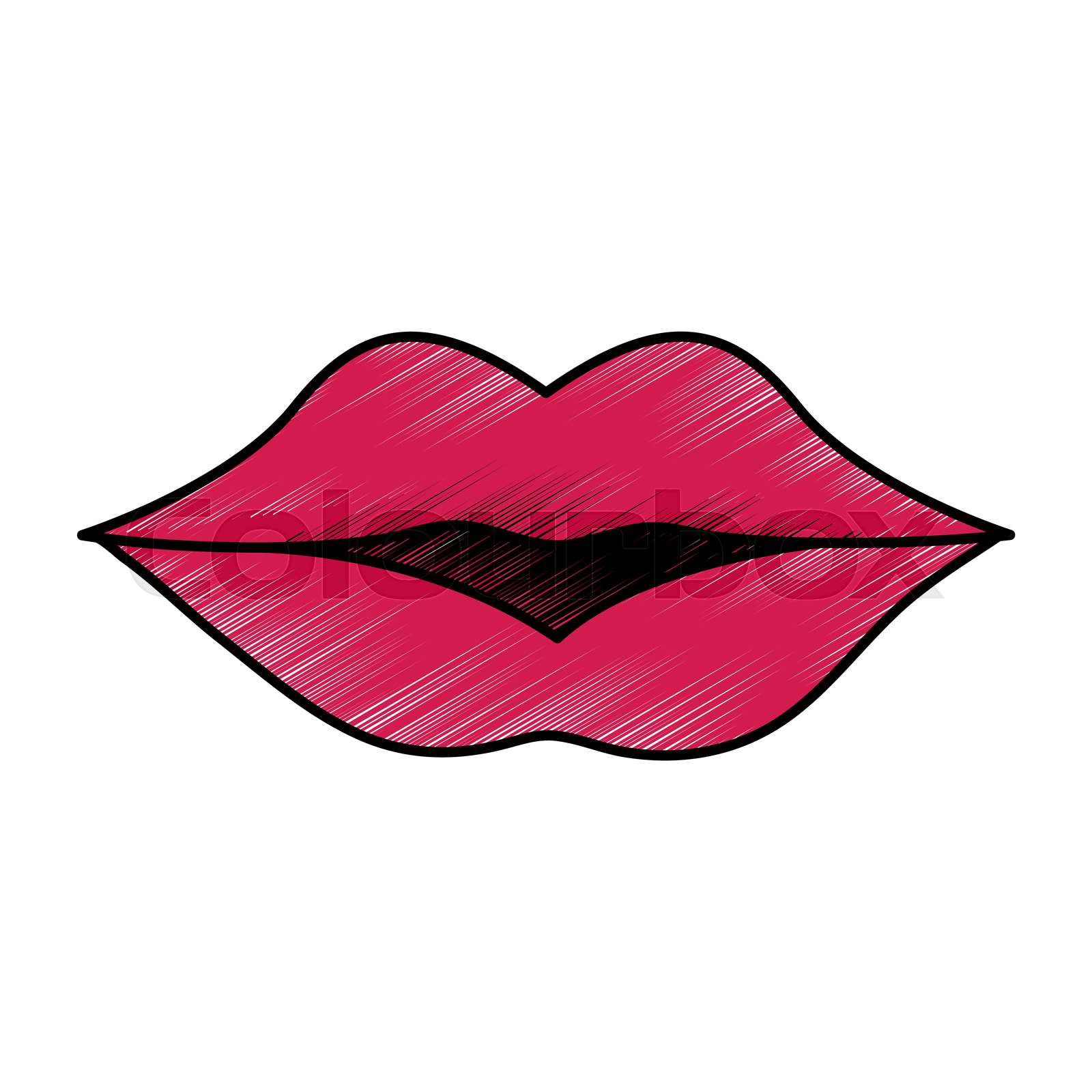 mouth vector illustration | Stock vector | Colourbox