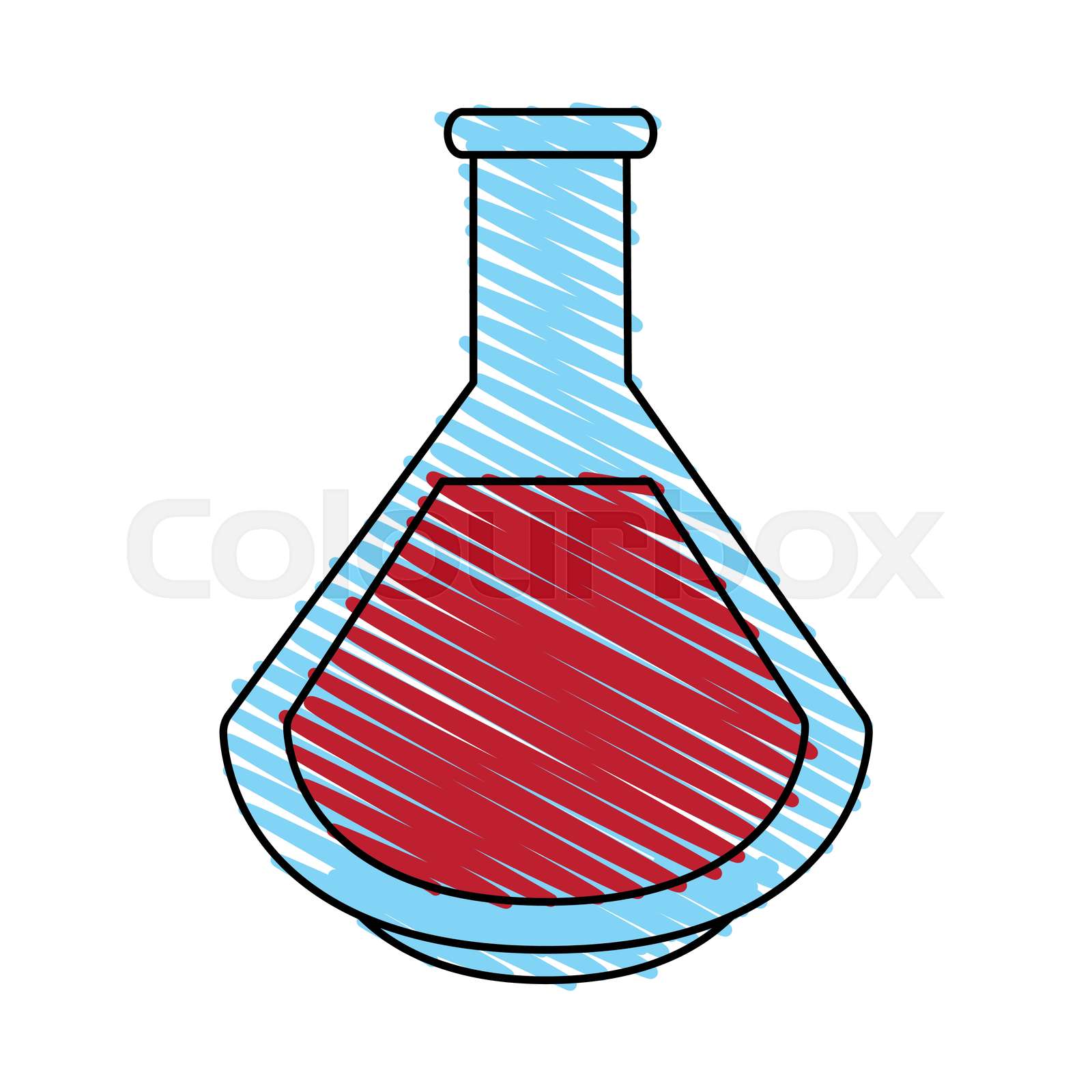 Isolated science flask design | Stock vector | Colourbox