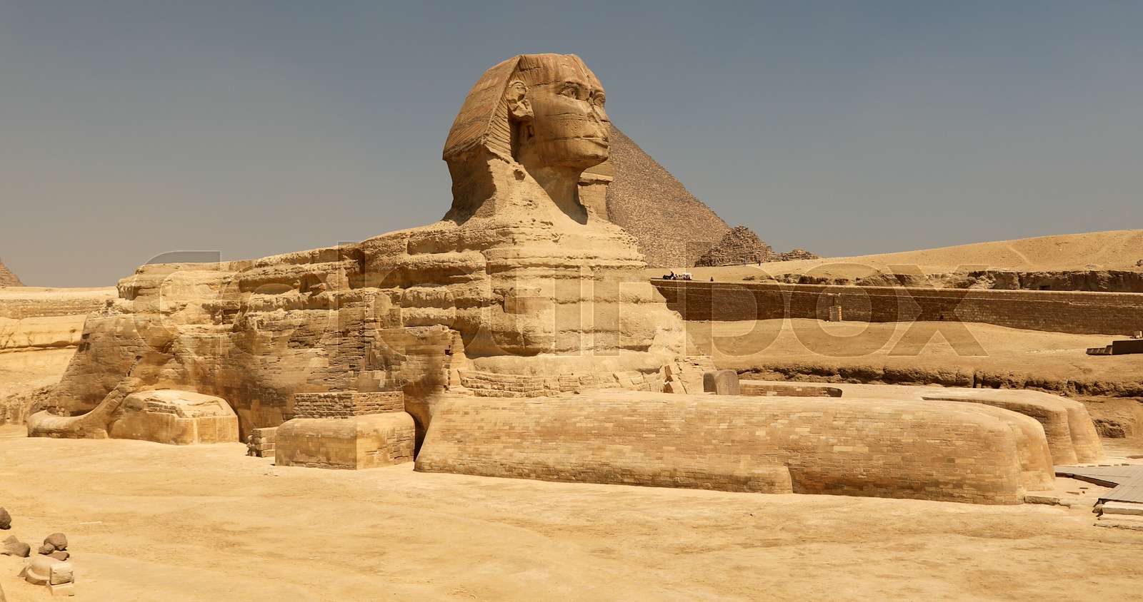 Sphinx and great pyramids | Stock image | Colourbox
