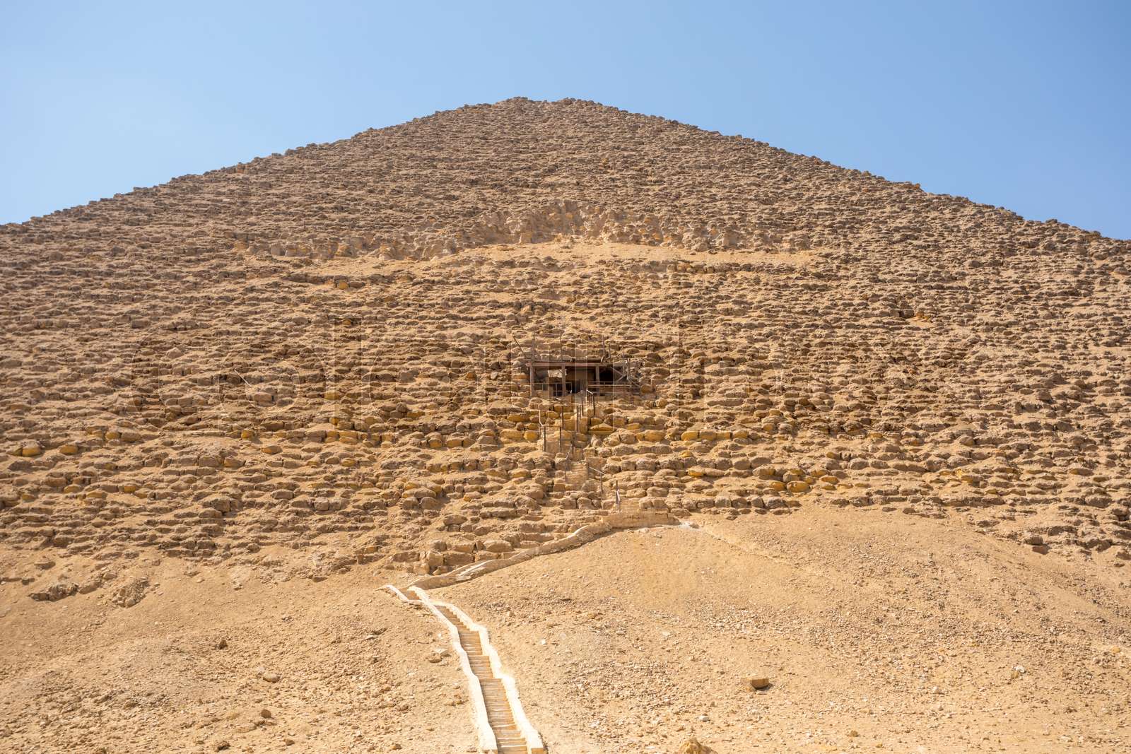 The Red pyramid of Dahshur in Giza, Egypt | Stock image | Colourbox