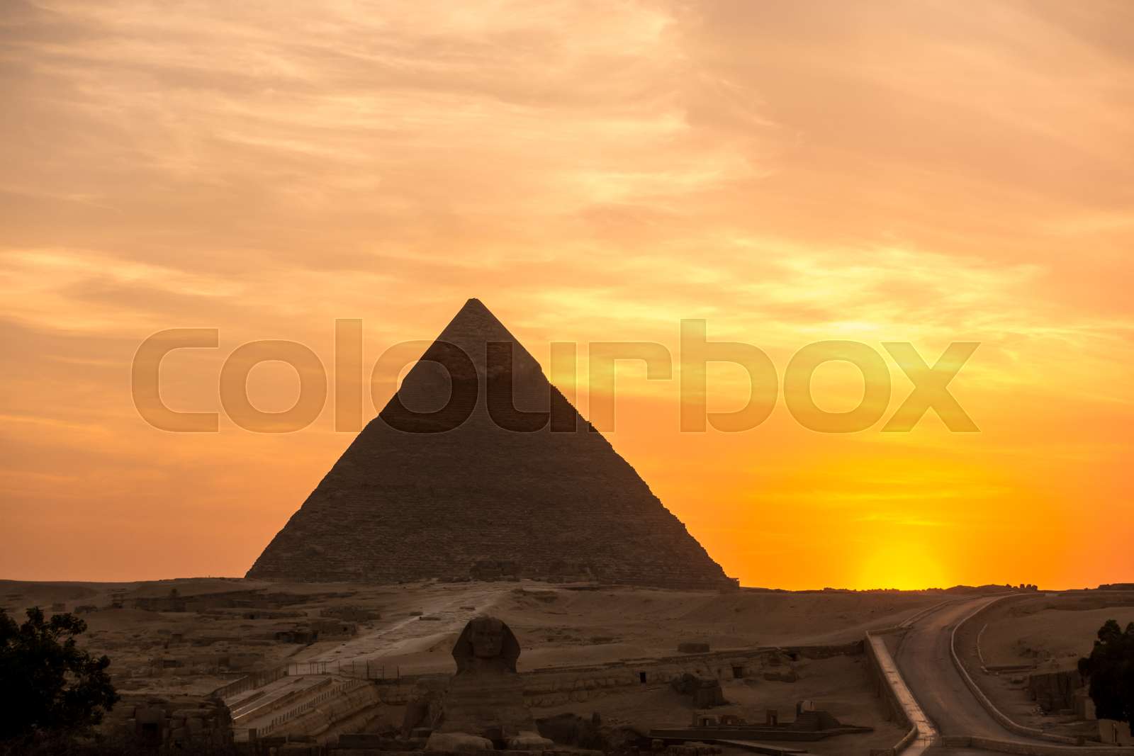 The Great pyramid on sunset | Stock image | Colourbox