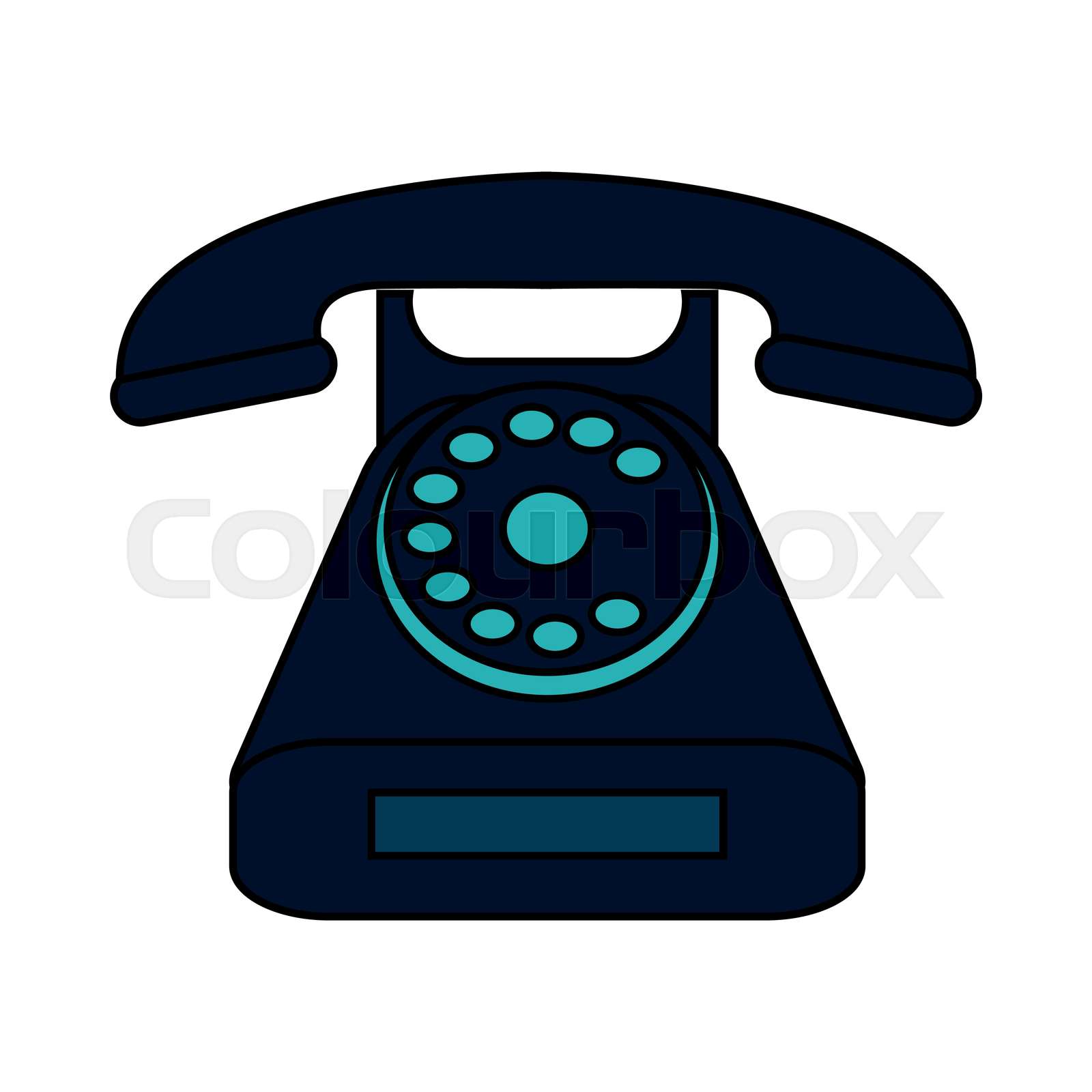 rotary phone icon image | Stock vector | Colourbox