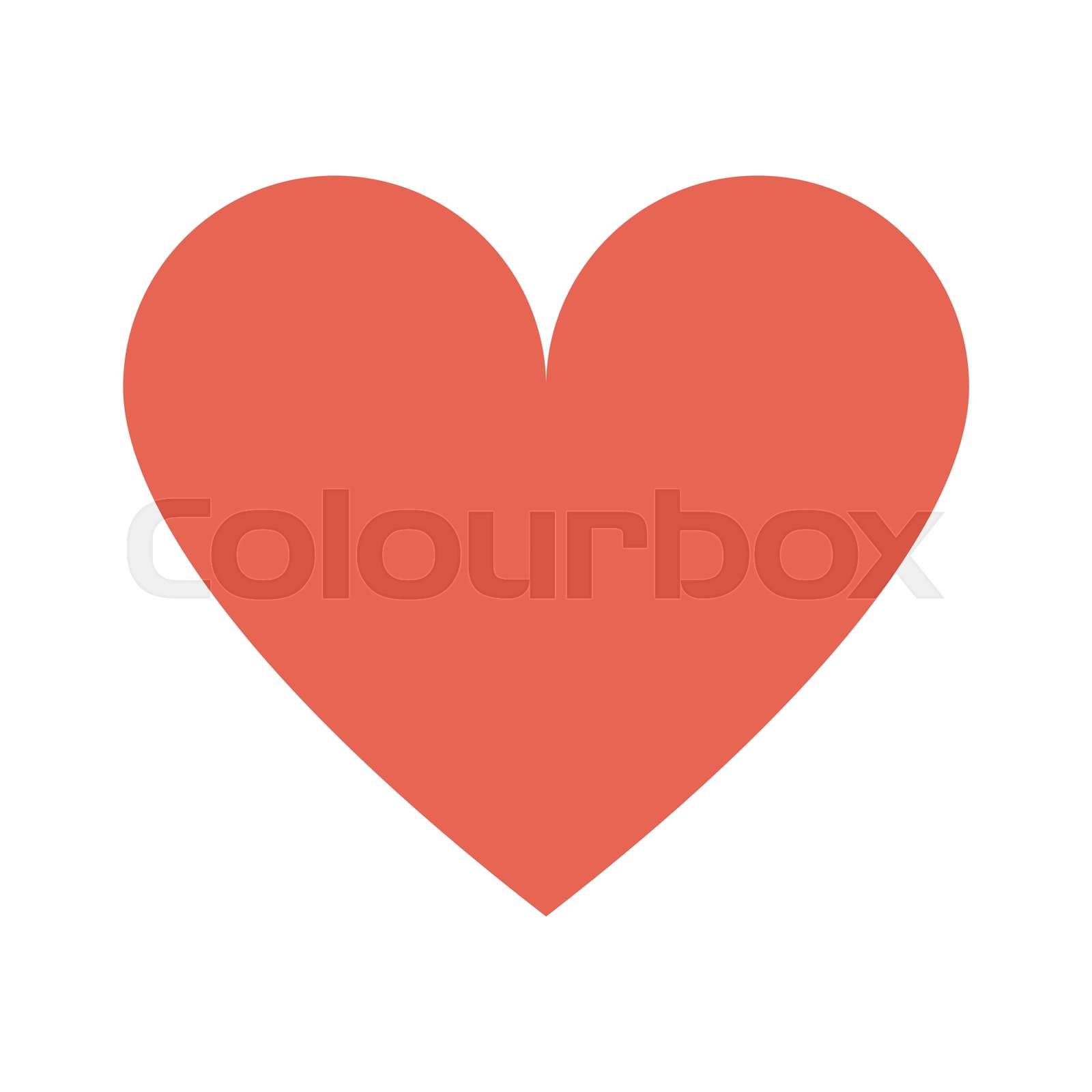 cartoon heart icon image | Stock vector | Colourbox