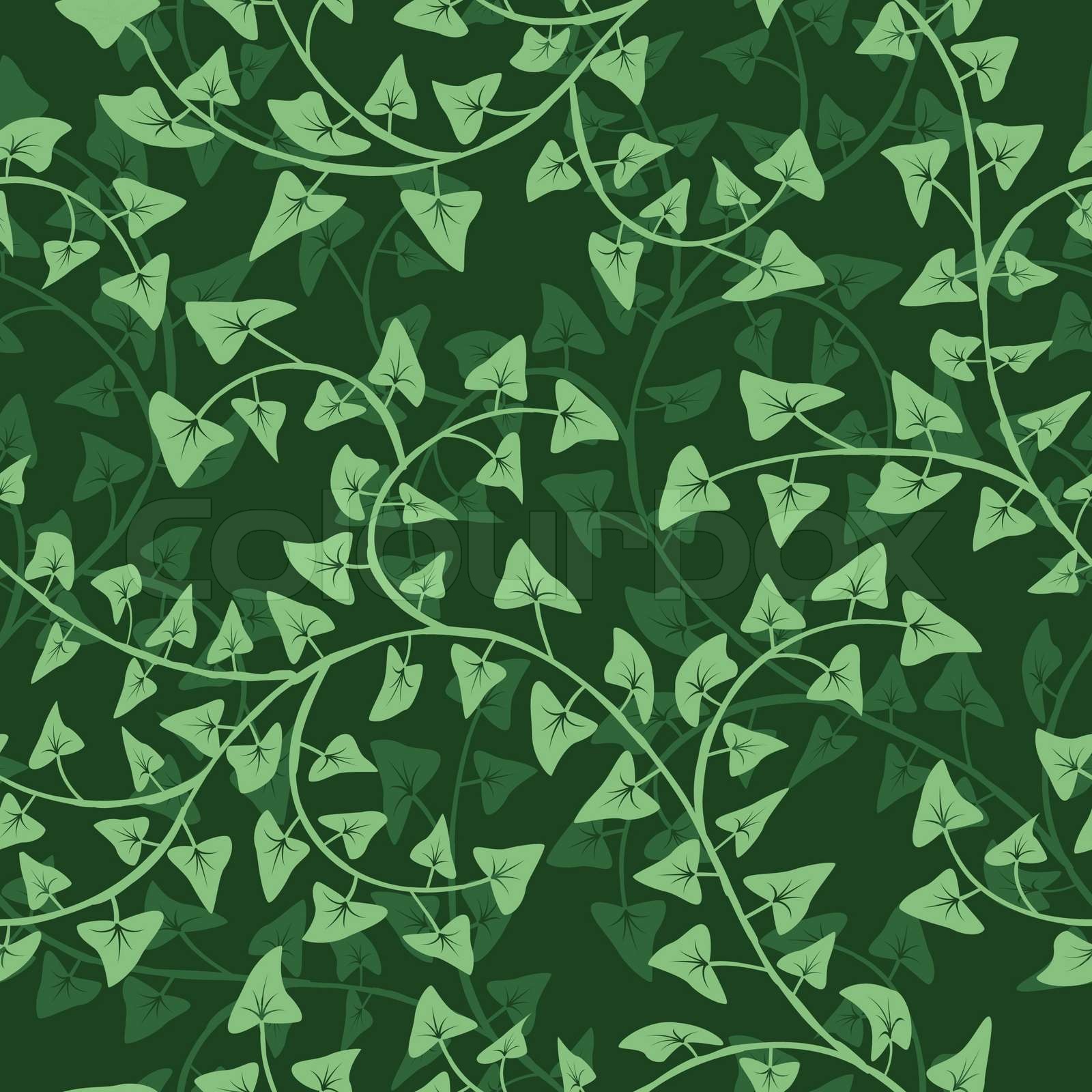 ivy seamless vector repeat pattern | Stock vector | Colourbox