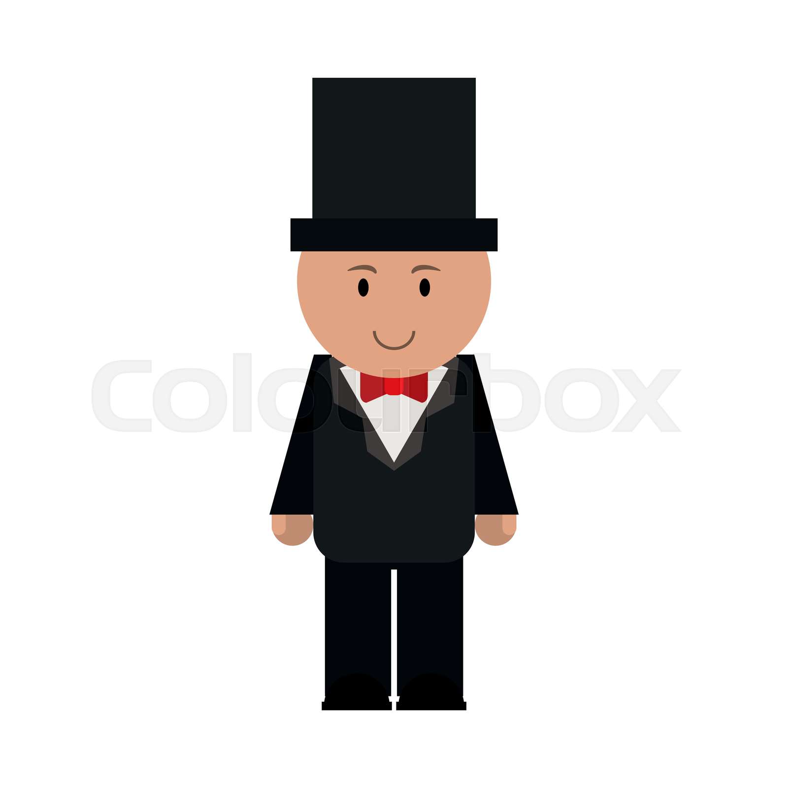 Man Cartoon Wearing Suit With Top Hat Icon Image Stock Vector Colourbox Man Cartoon Wearing Suit With Top Hat Icon Image Stock Vector Colourbox