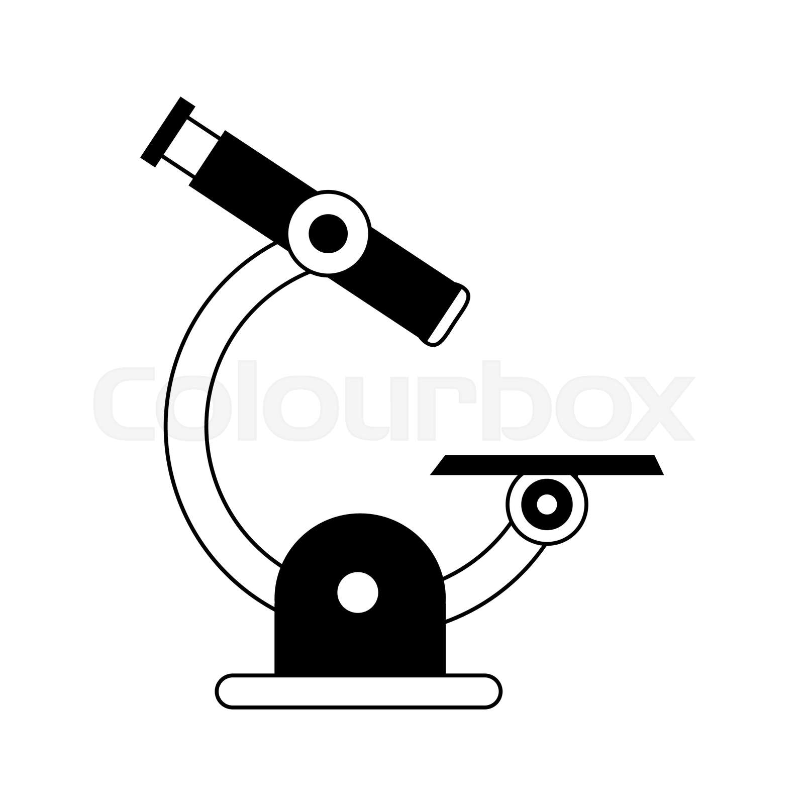 mikroskop, grafik, labor | Stock-Vektor | Colourbox