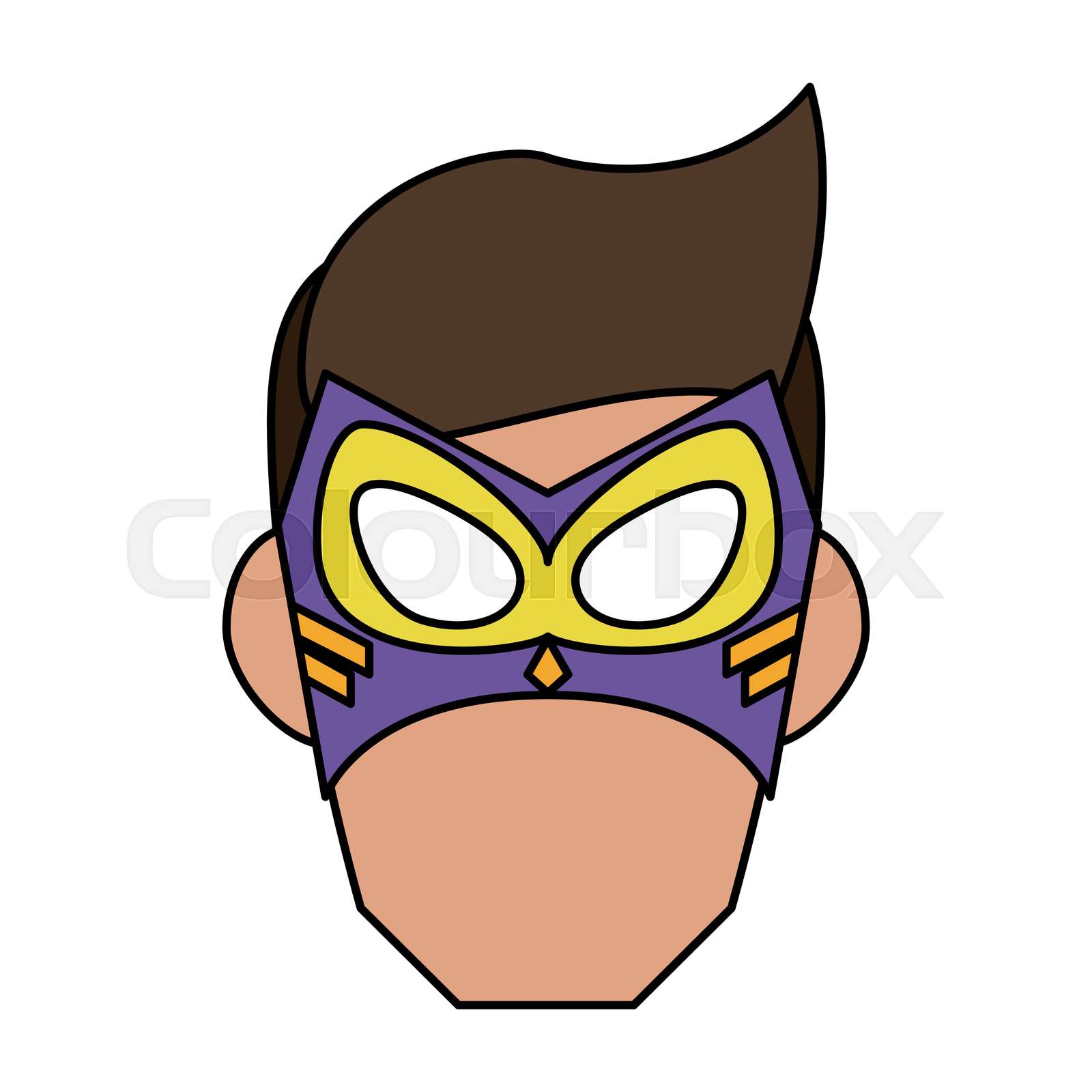 superhero avatar icon image | Stock vector | Colourbox